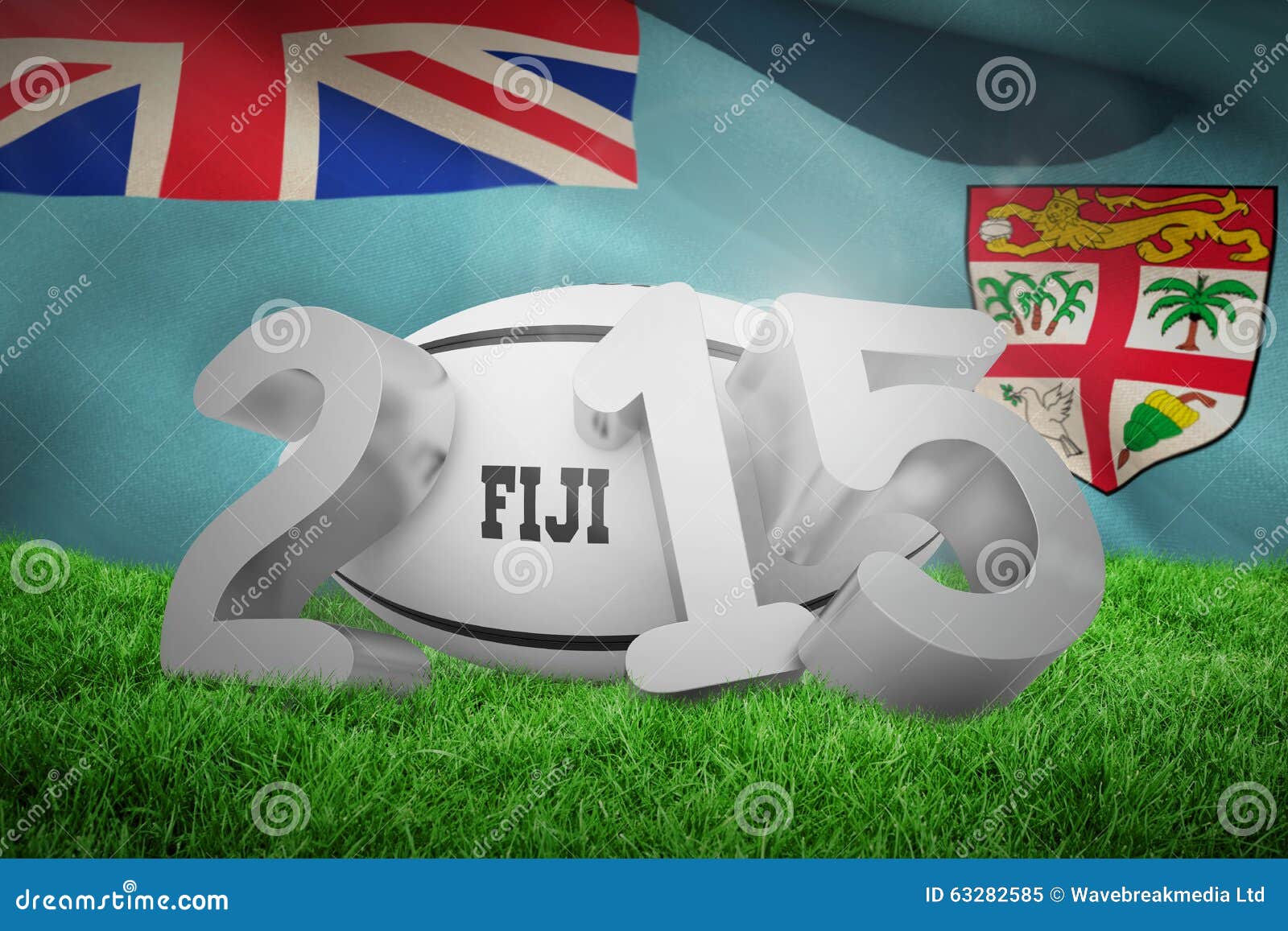 Composite Image of Fiji Rugby 2015 Message Stock Illustration ...