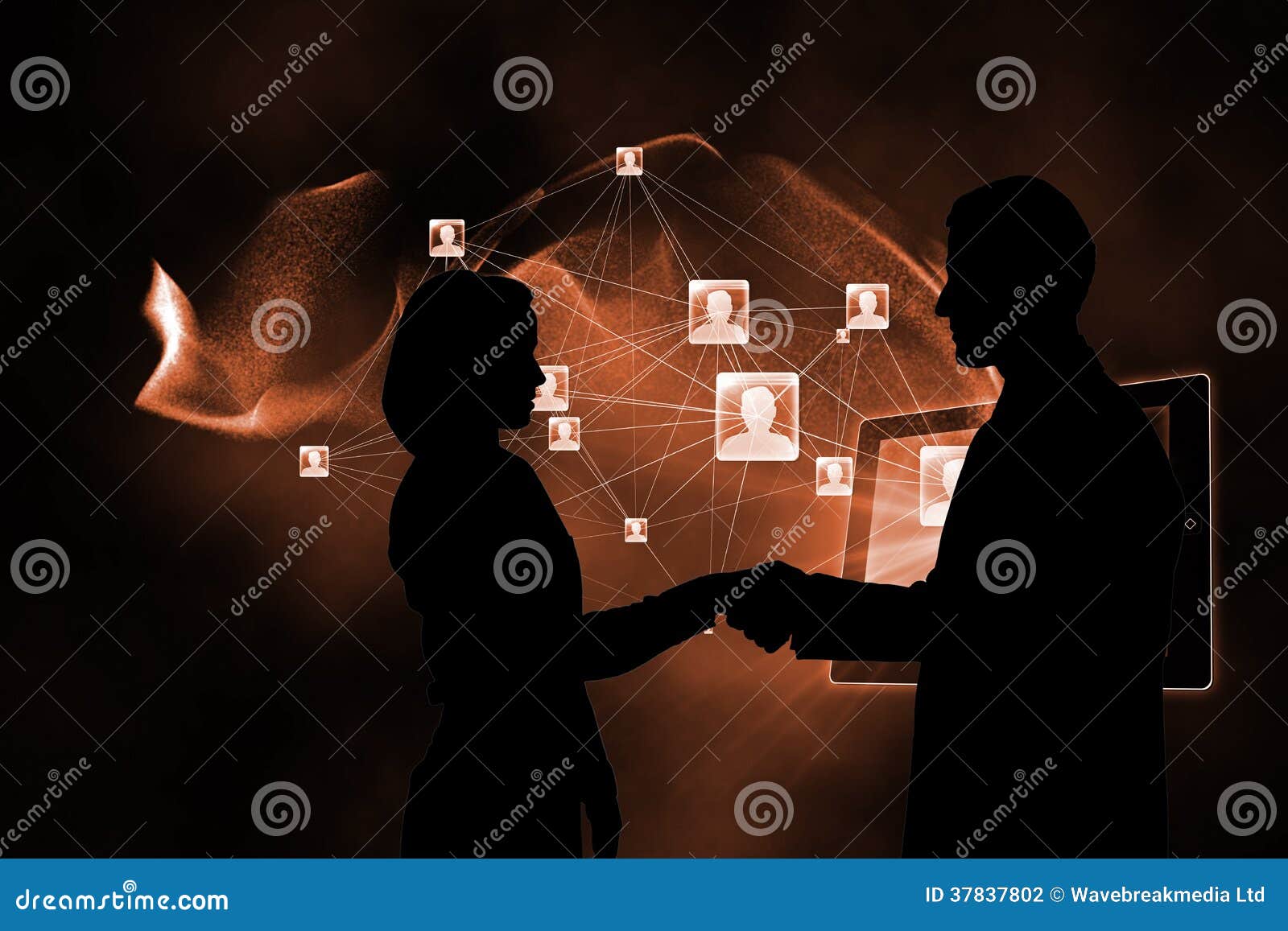 Composite Image of File Transfer Background Stock Photo - Image of ...