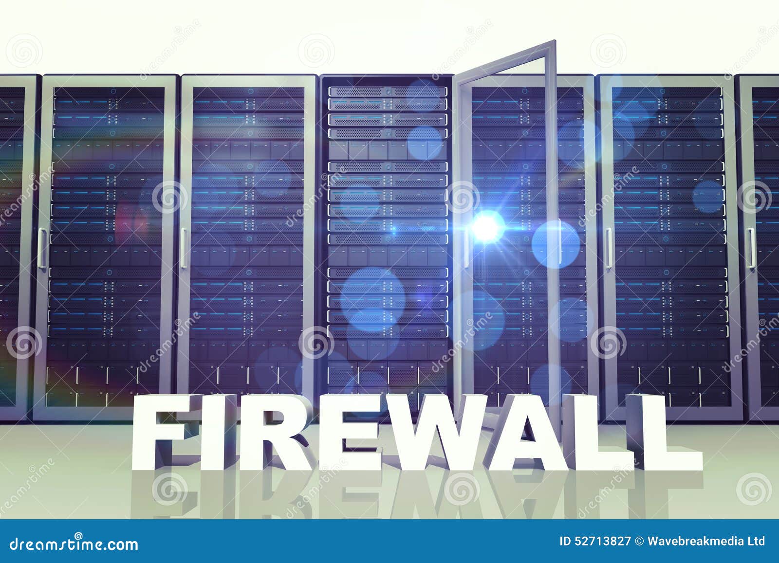Composite Image of Firewall Stock Illustration - Illustration of ...