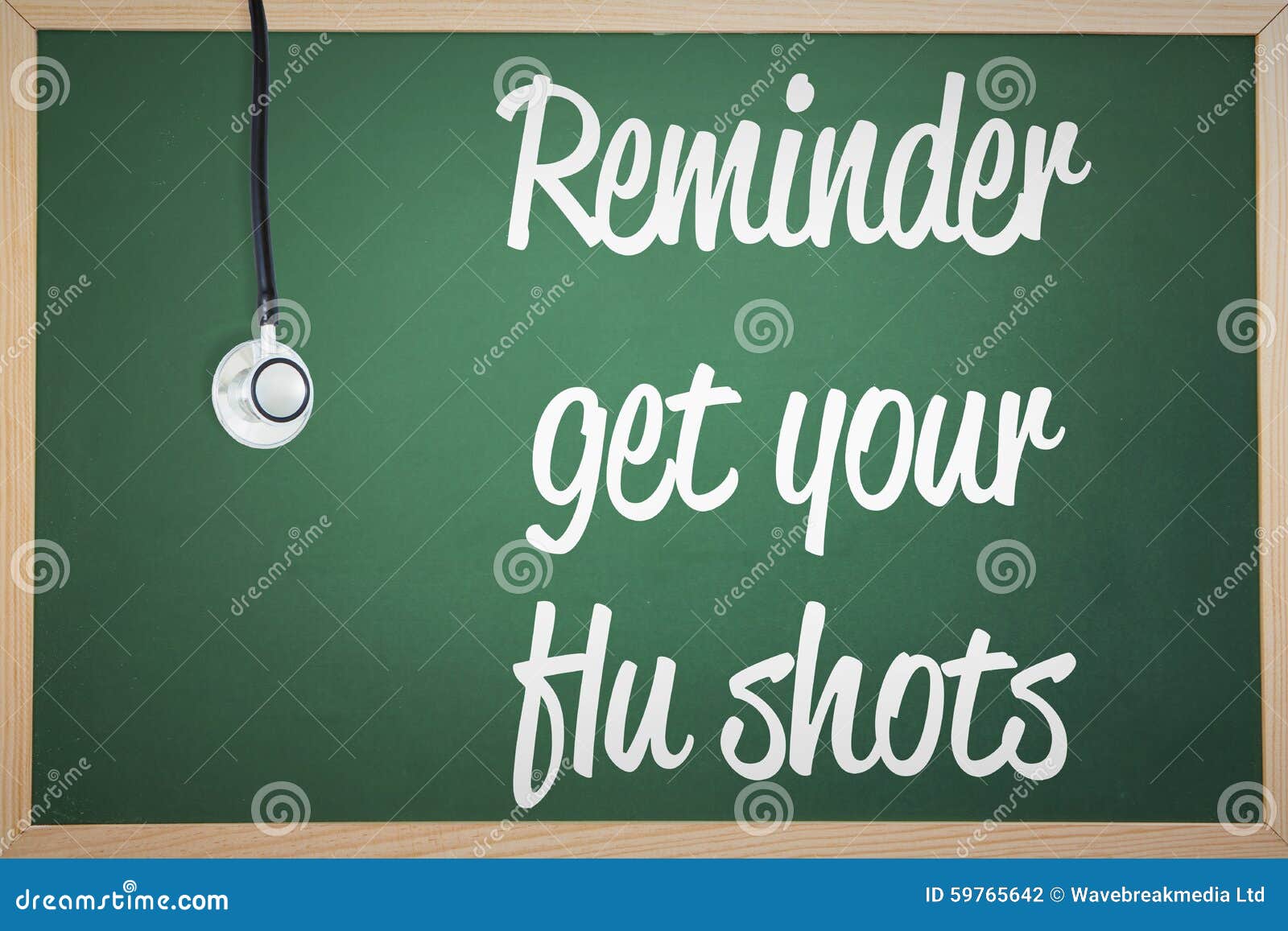 Composite Image of Flu Shot Reminder Stock Illustration - Illustration ...