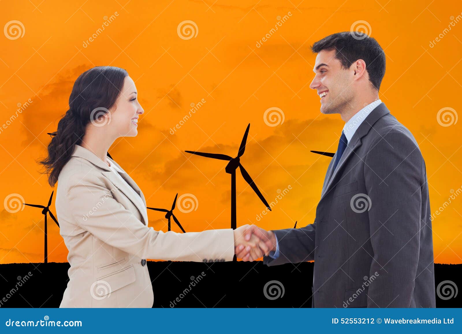 Composite Image of Future Partners Shaking Hands Stock Photo - Image of ...