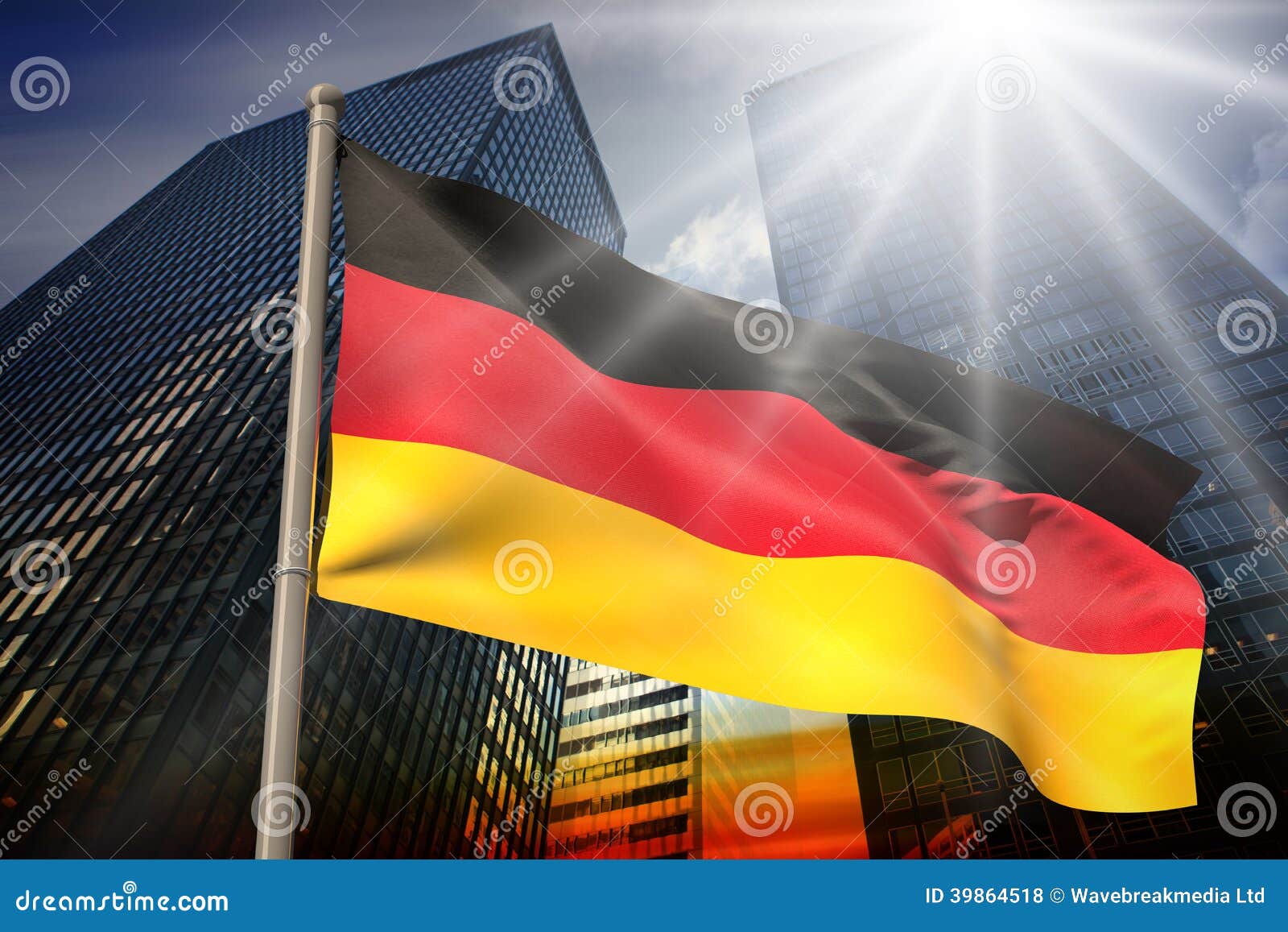 Composite Image of Germany National Flag Stock Photo - Image of ...