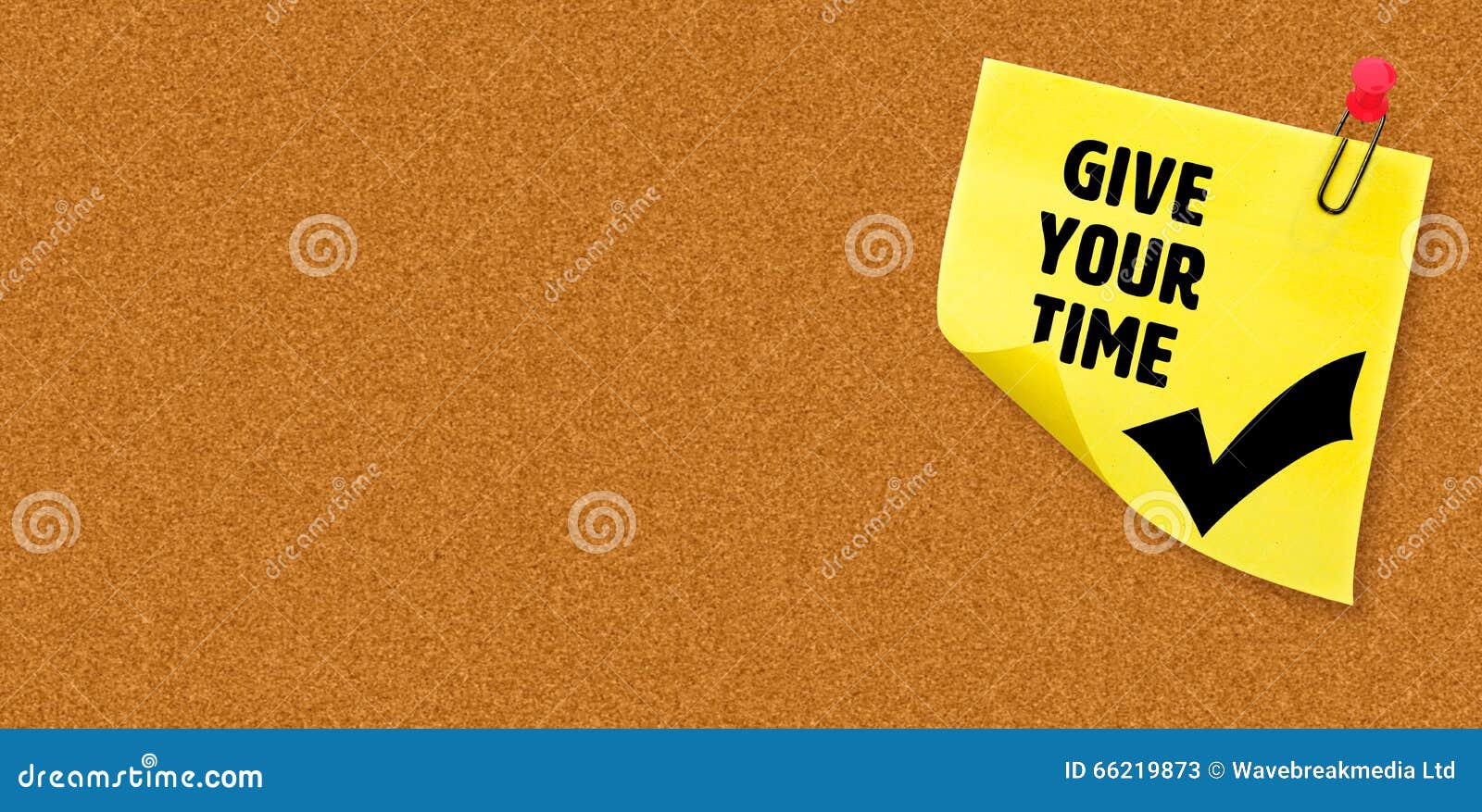 Composite Image of Give Your Time Stock Illustration - Illustration of ...