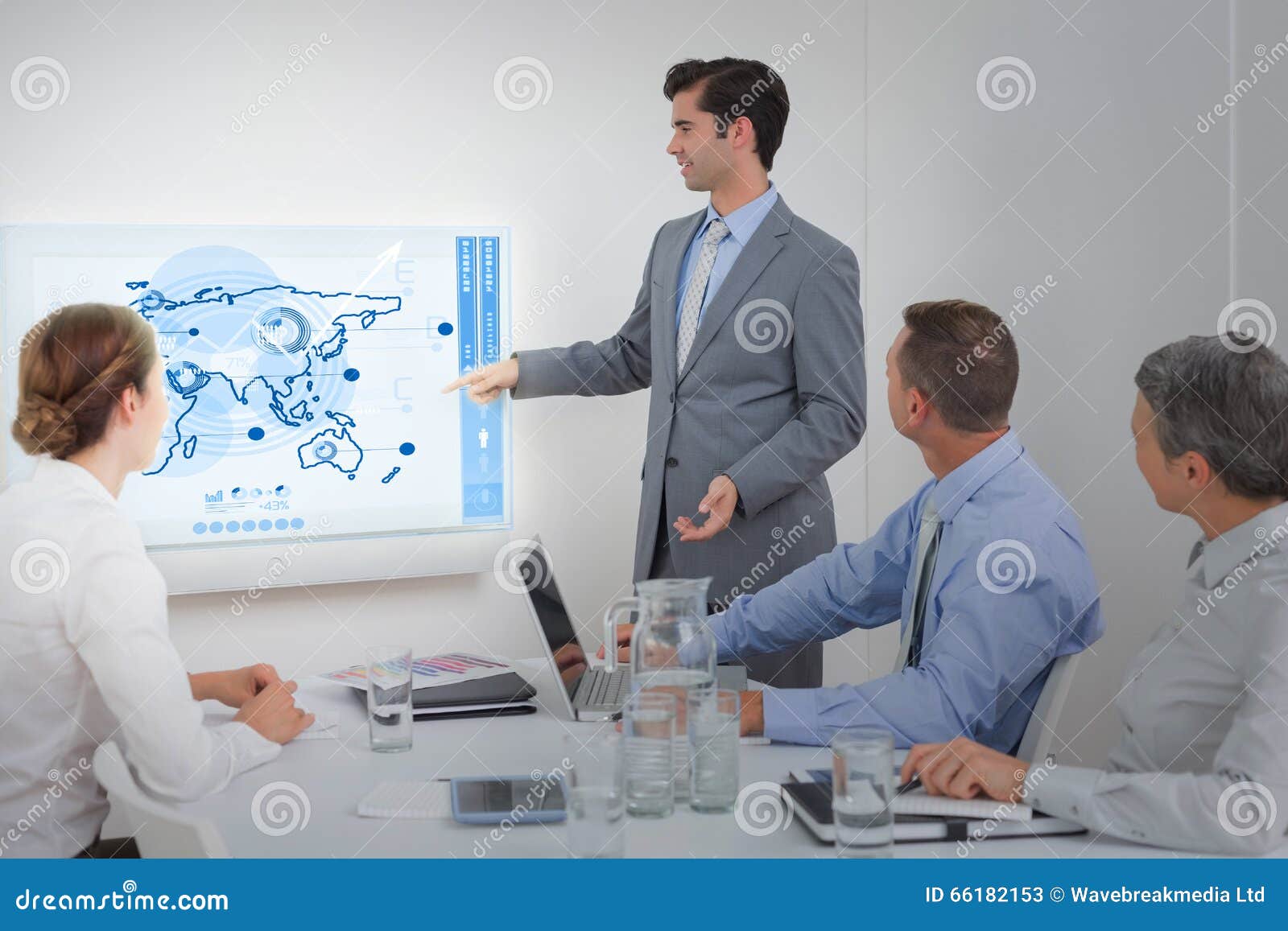 Composite Image of Global Business Interface Stock Image - Image of ...