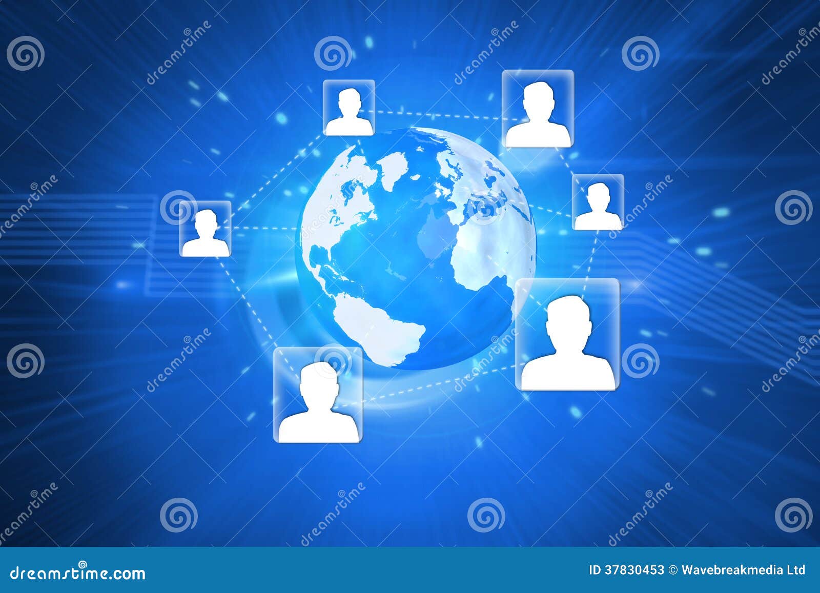 Composite Image of Global Technology Background Stock Illustration ...