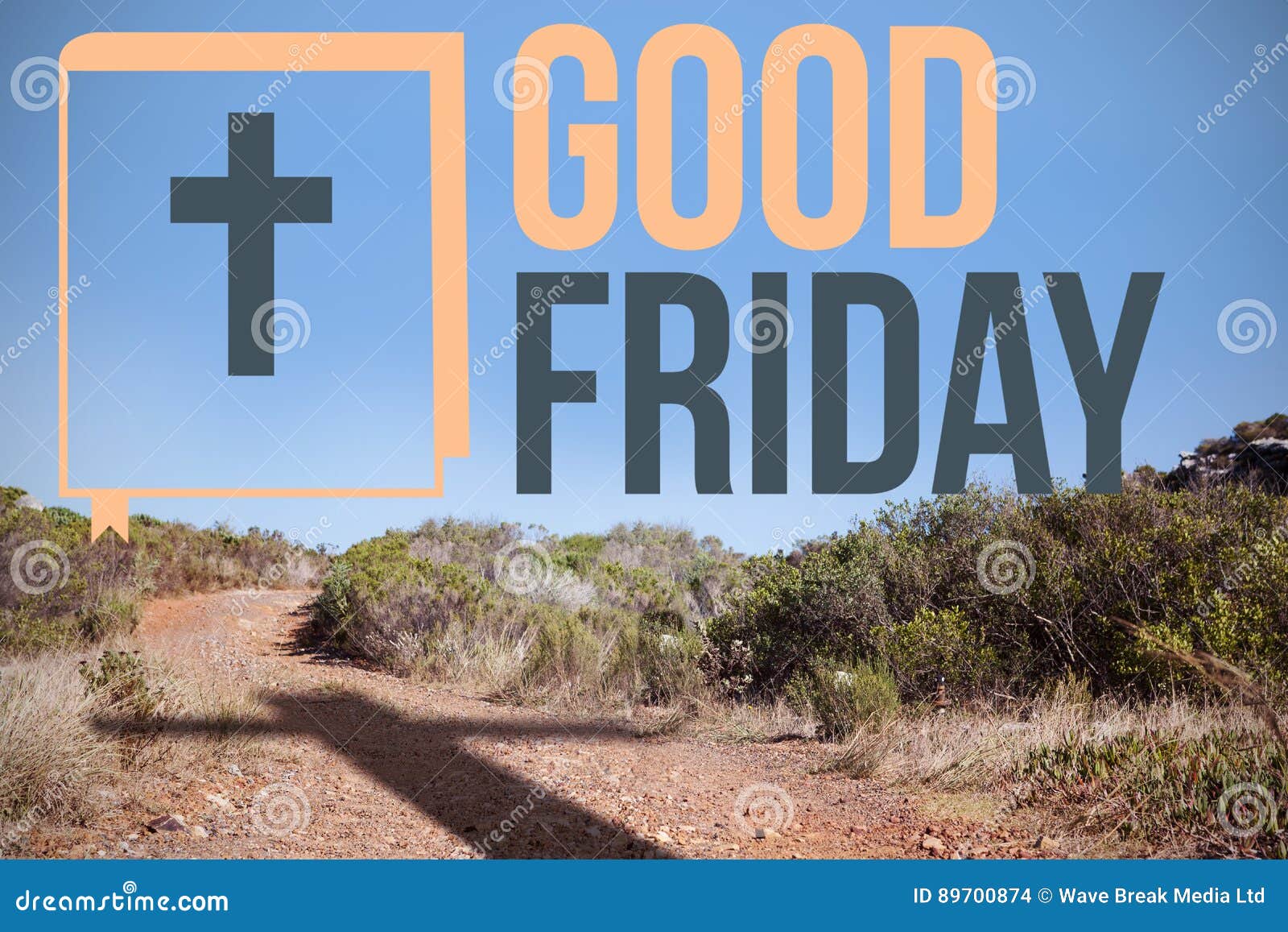 Composite Image of Good Friday Logo Stock Photo - Image of protestant ...