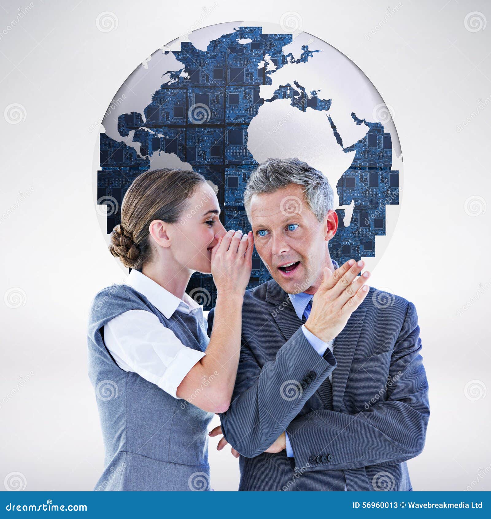 Composite Image of Gossiping Business Team Stock Image - Image of ...