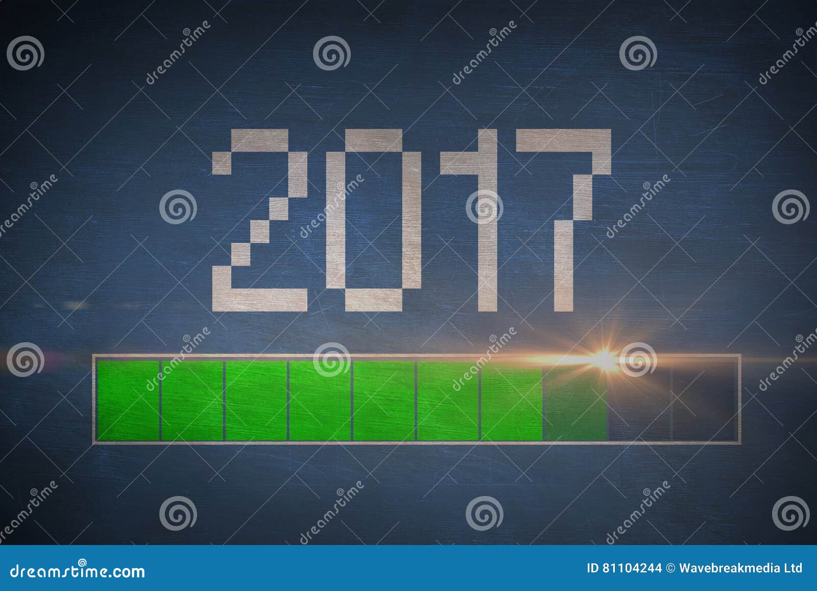 Composite Image of Green Loading Display Stock Illustration ...