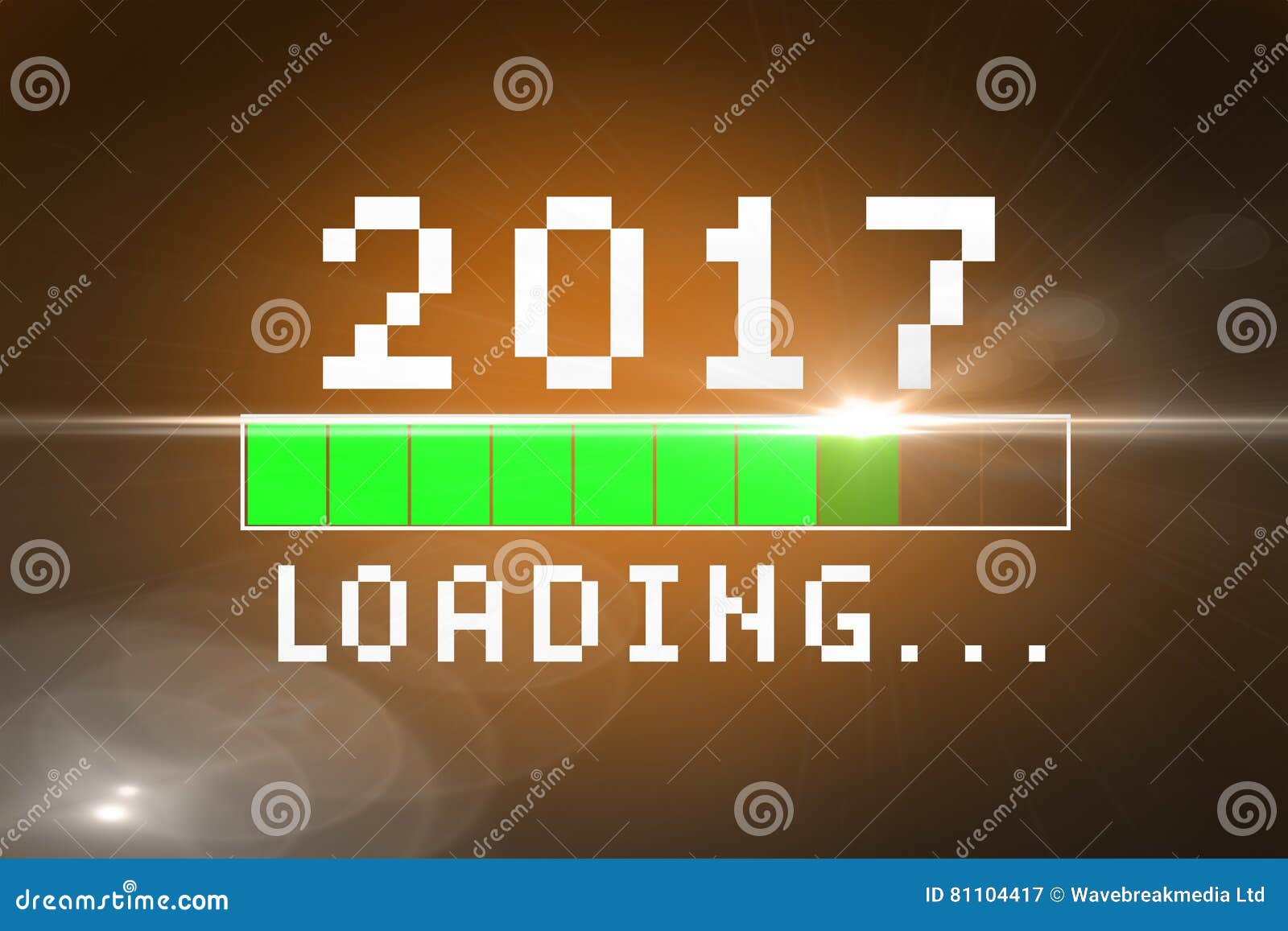 Composite Image of Green Loading Display Stock Illustration ...