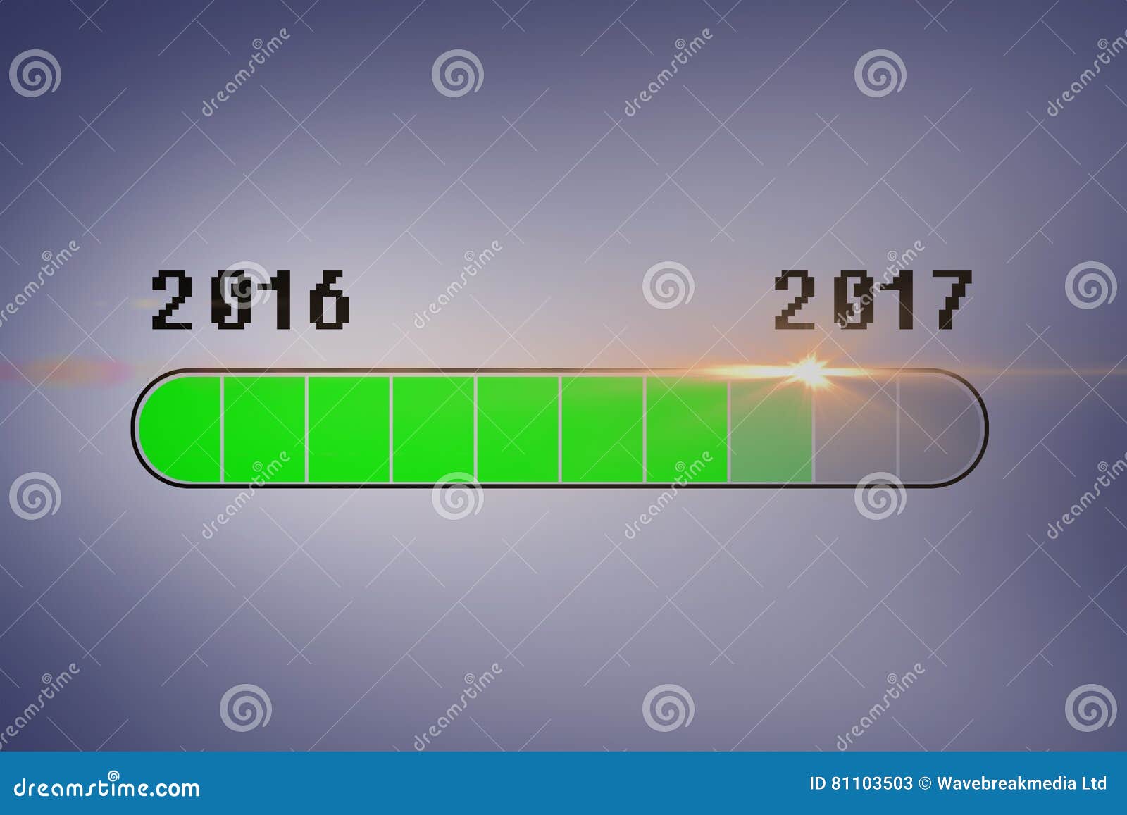Composite Image of Green Loading Display Stock Illustration ...