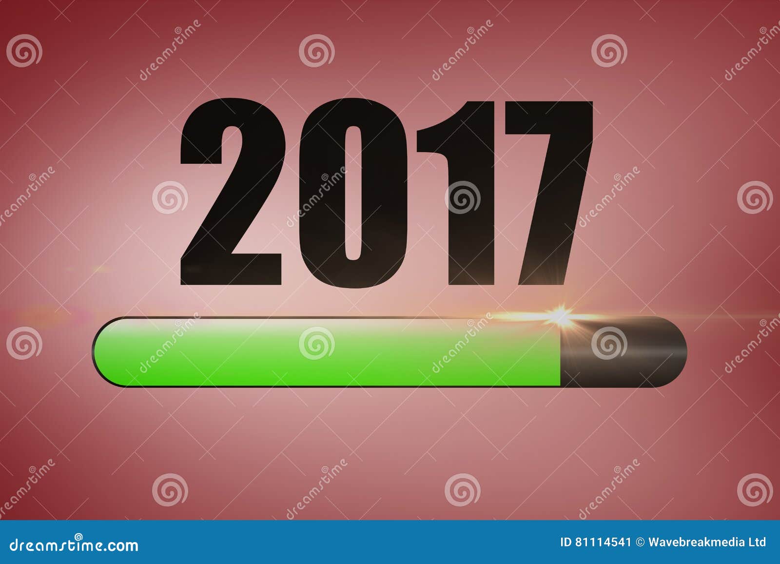 Composite Image of Green Loading Display Stock Illustration ...