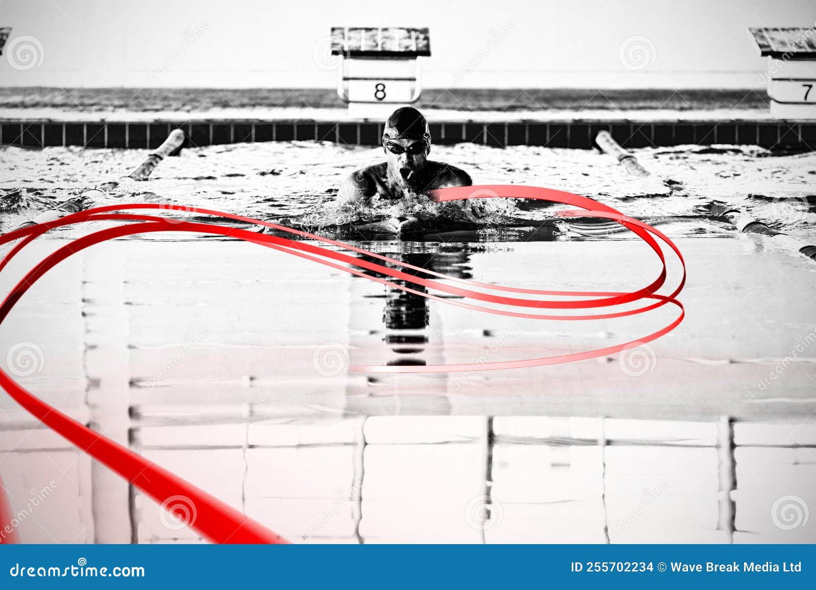 Composite Image of Grey Line Design Stock Photo - Image of development ...