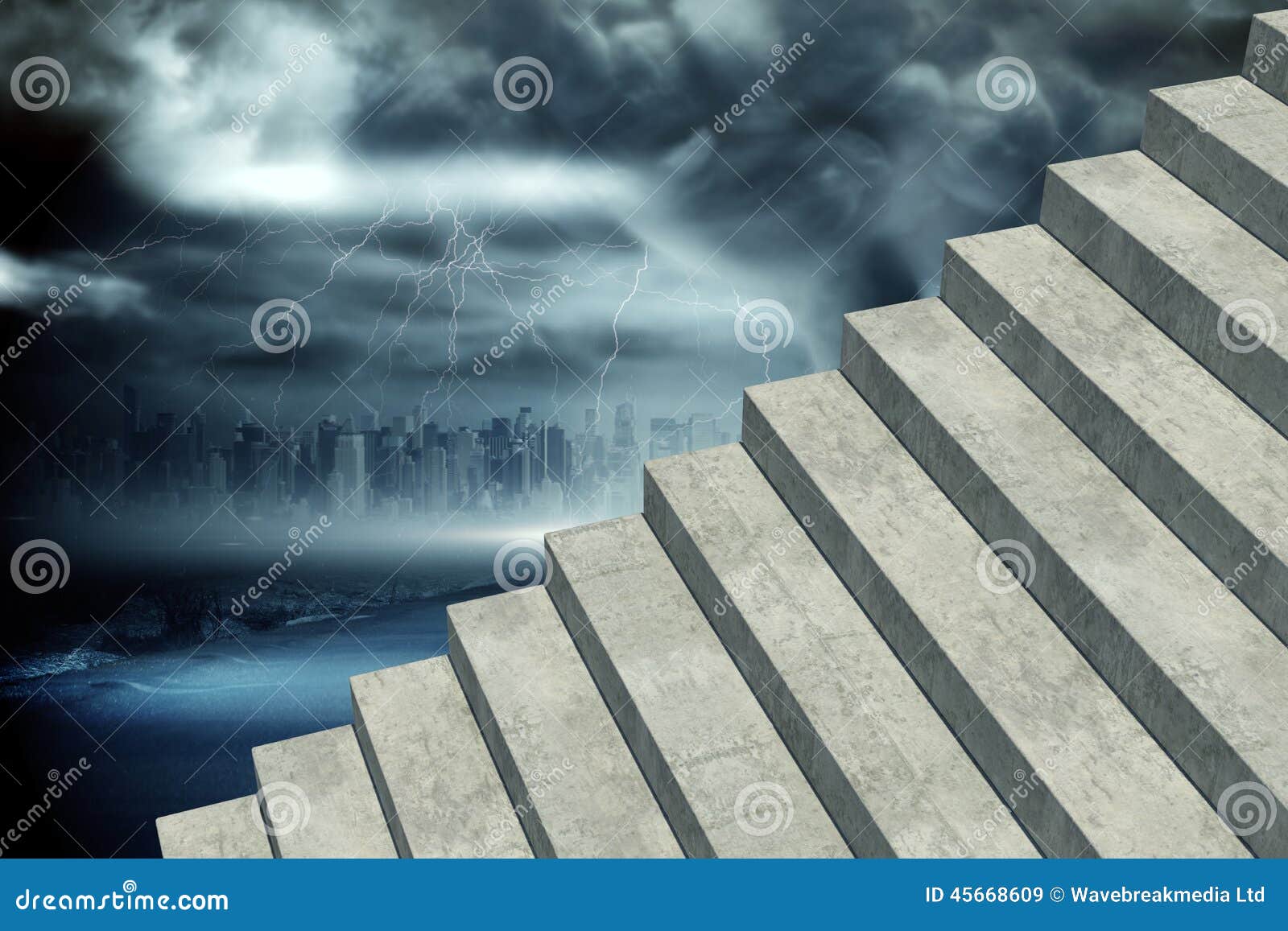 Composite Image of Grey Steps Stock Illustration - Illustration of ...