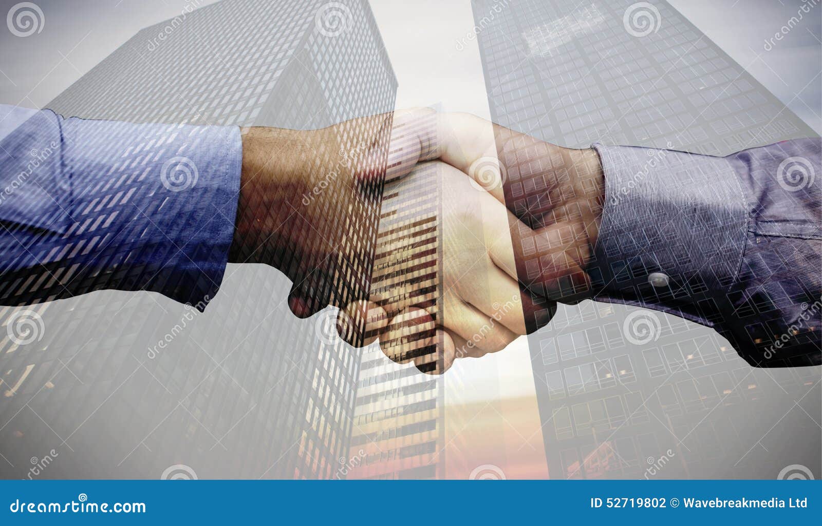Composite Image of Hand Shake in Front of Wires Stock Photo - Image of ...