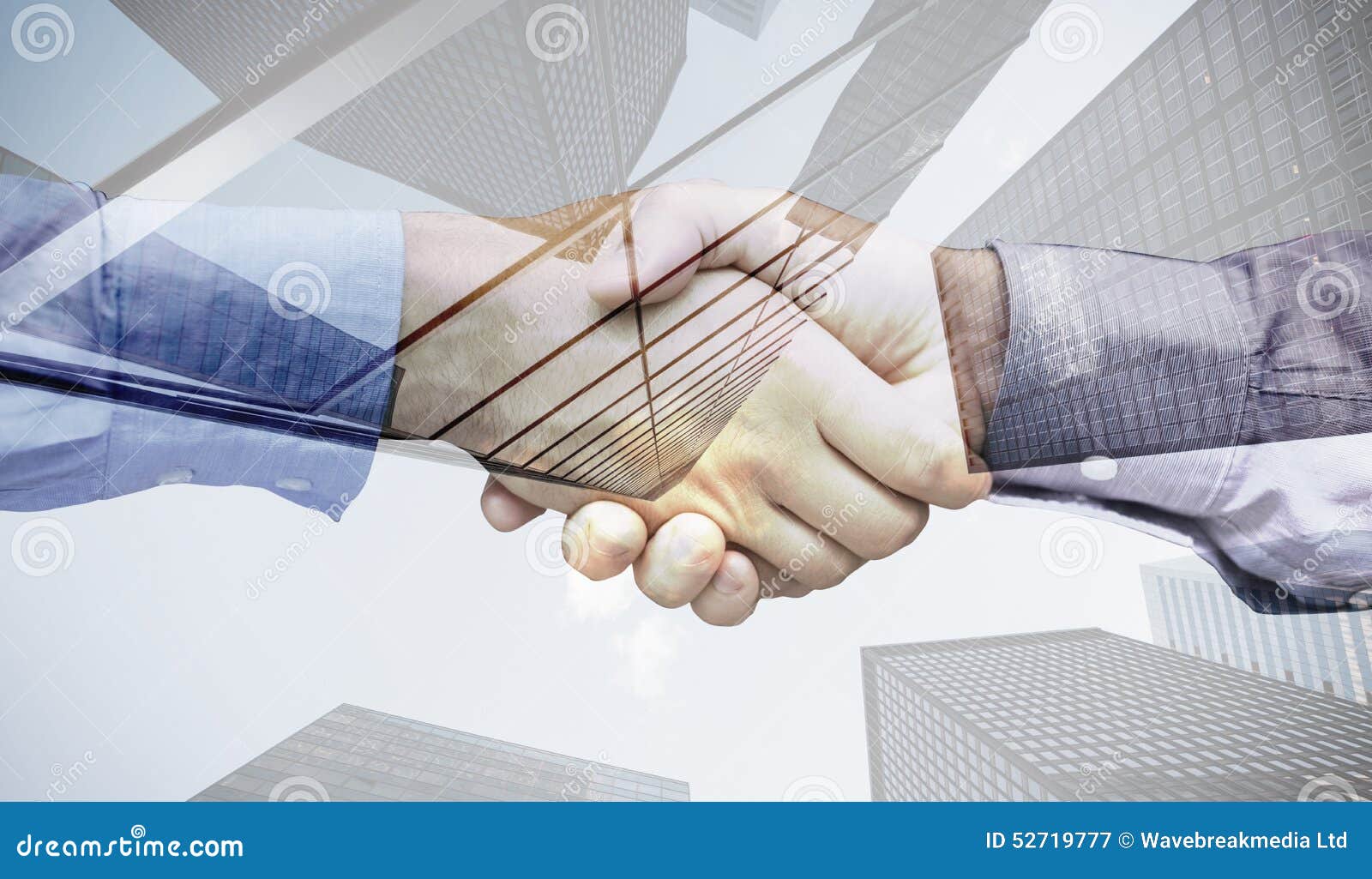 Composite Image of Hand Shake in Front of Wires Stock Image - Image of ...