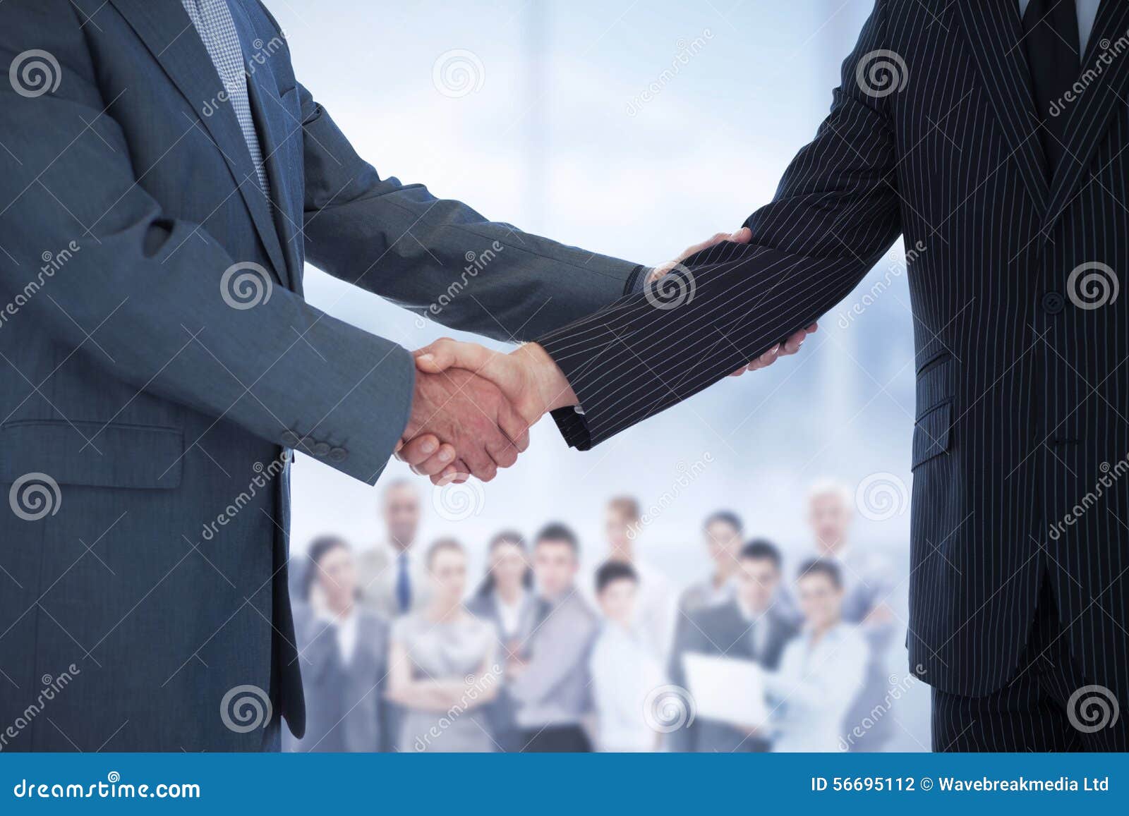 Composite Image of Handshake in Agreement Stock Photo - Image of : 56695112
