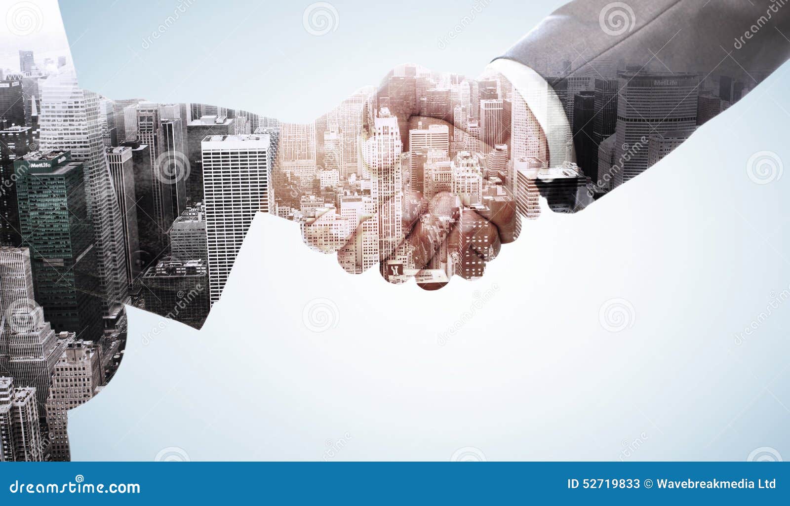 Composite Image of Handshake between Two Business People Stock Image ...