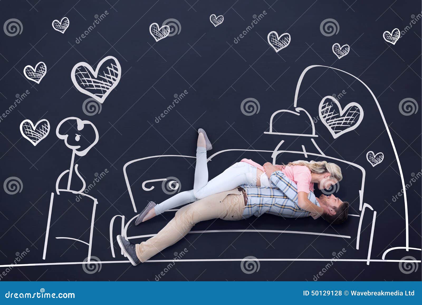 Composite Image of Handsome Man Picking Up and Hugging His Girlfriend ...