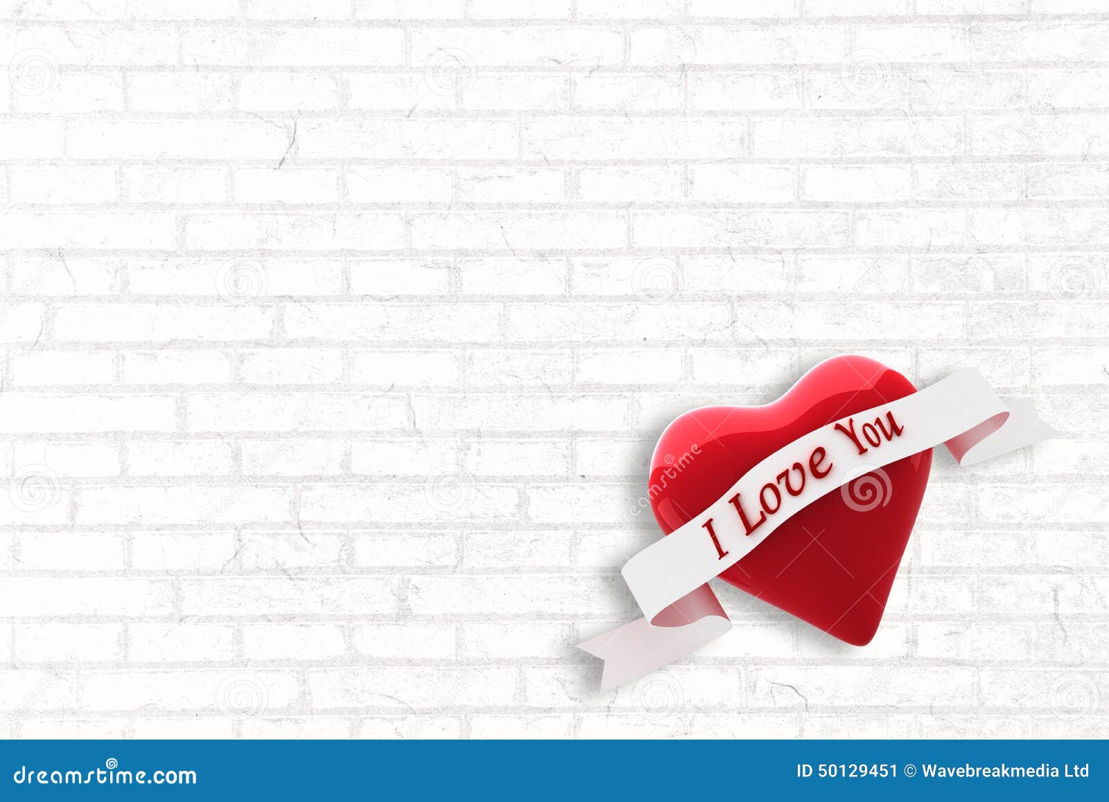 Composite Image of Heart with Scroll Stock Illustration - Illustration ...