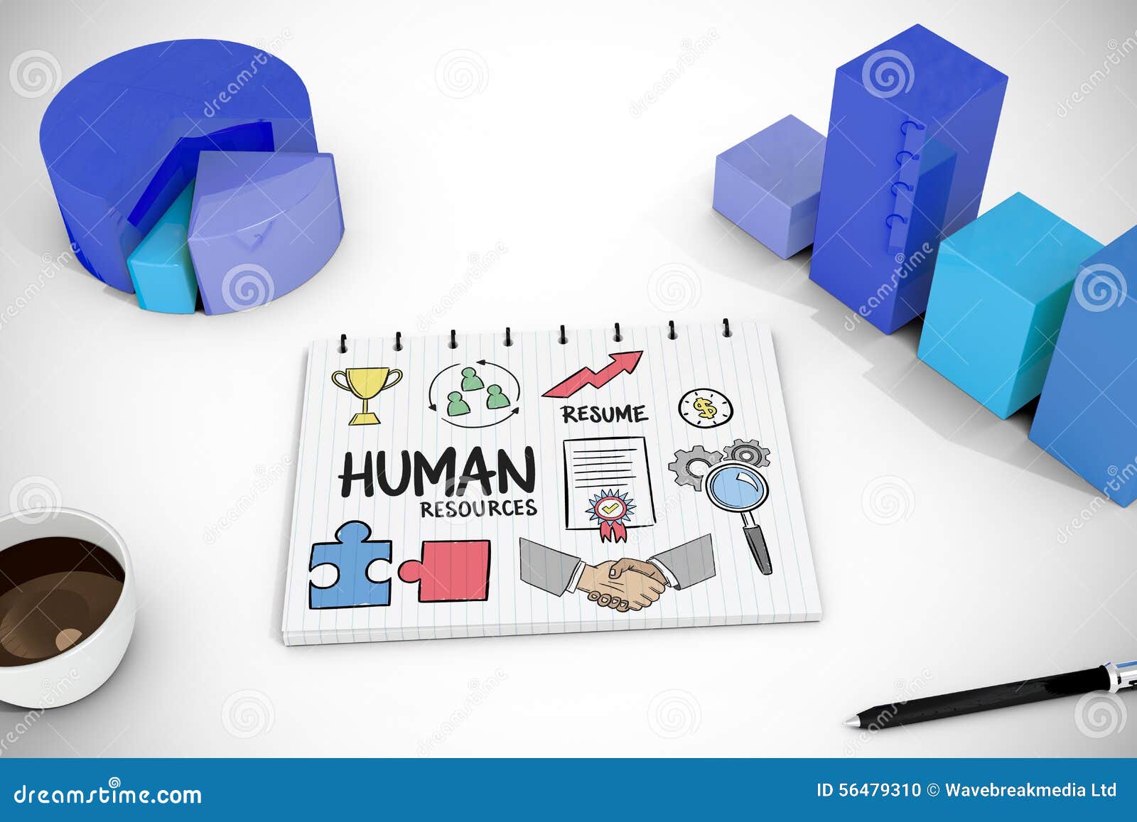 Composite Image of Human Resources Doodle Stock Illustration ...