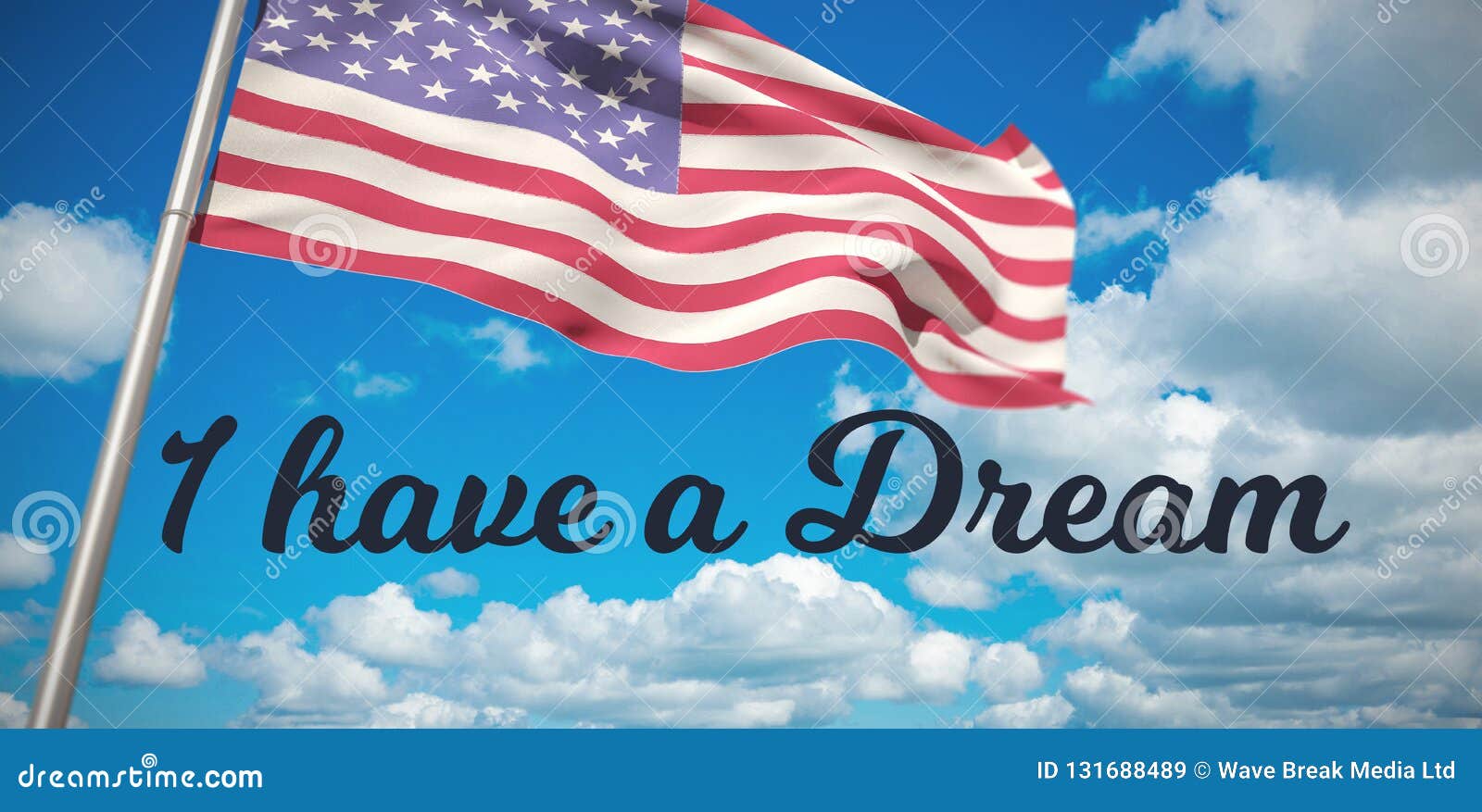 Composite Image of I Have a Dream Stock Illustration - Illustration of ...