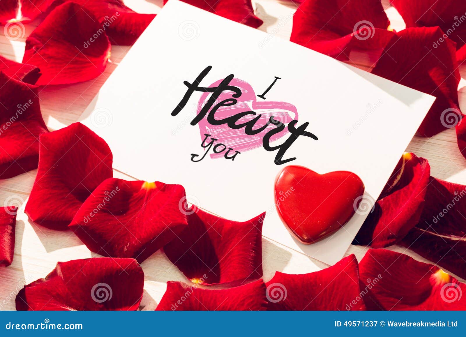 Composite Image of I Heart You Stock Illustration - Illustration of ...