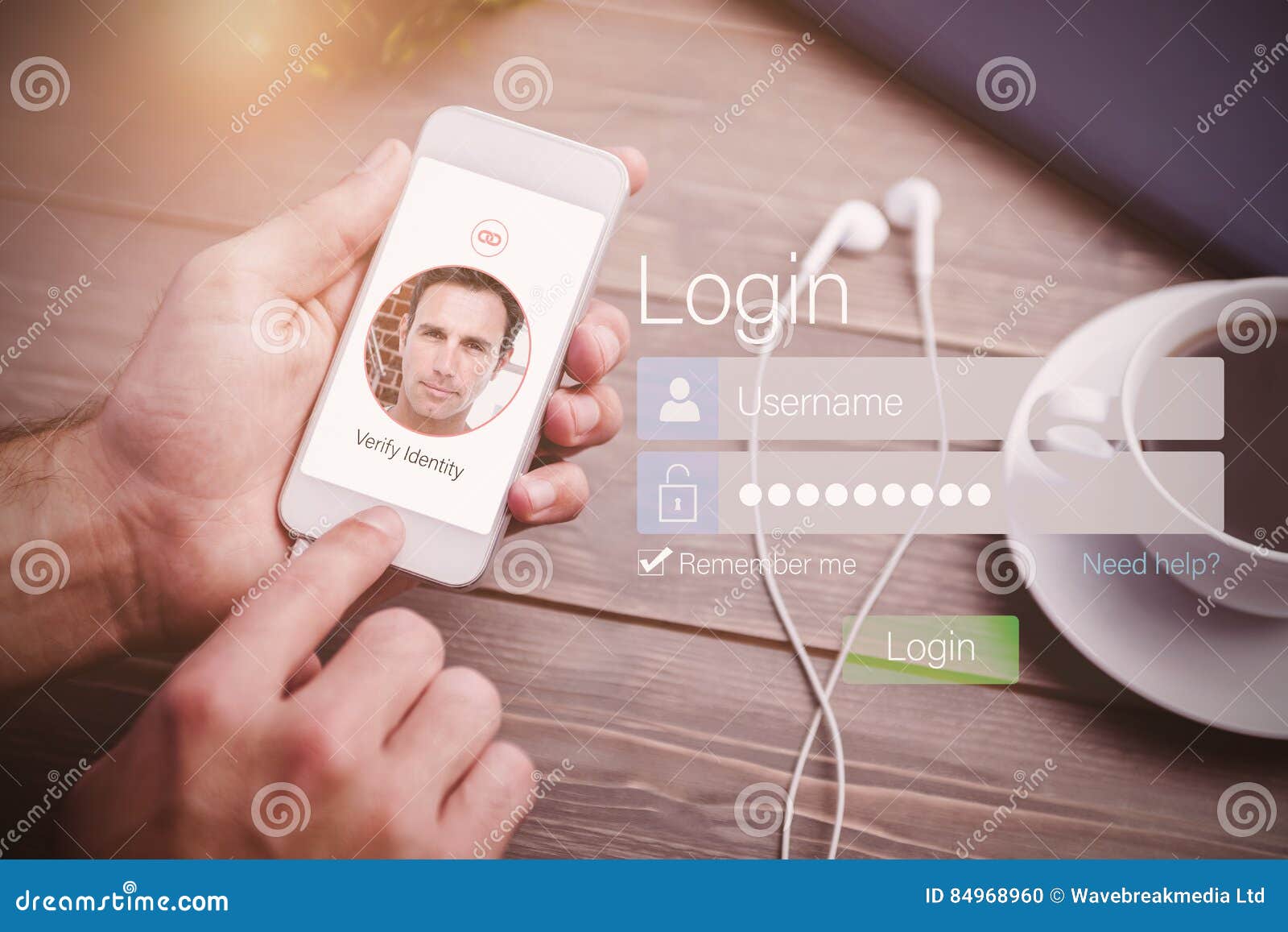 Composite Image of Identification on Interface Stock Photo - Image of ...