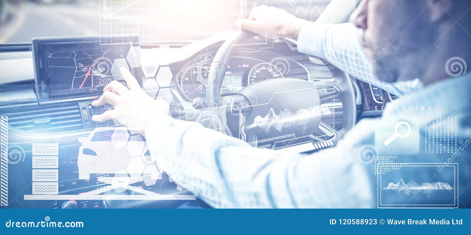 Composite Image of Identification Interface Stock Image - Image of ...