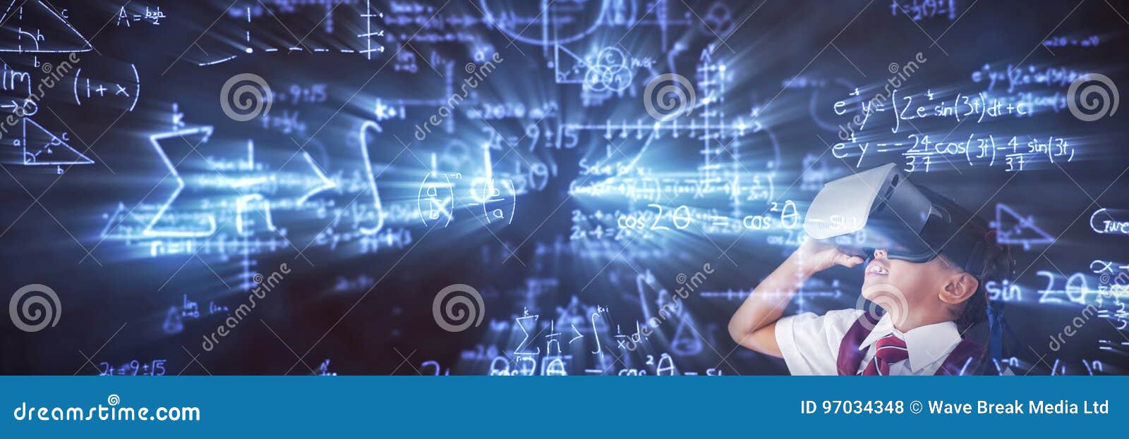 Composite Image of Illustration of Mathematical Equations with Solution ...