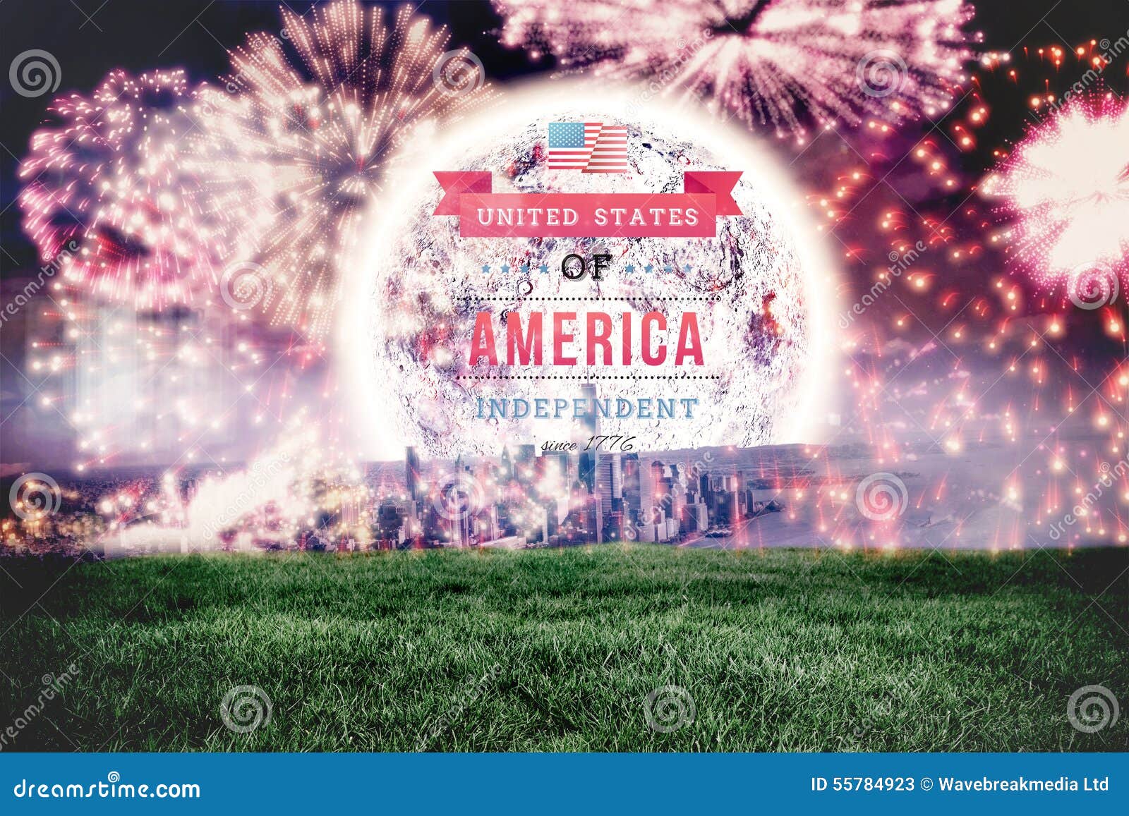 Composite Image of Independence Day Graphic Stock Illustration ...