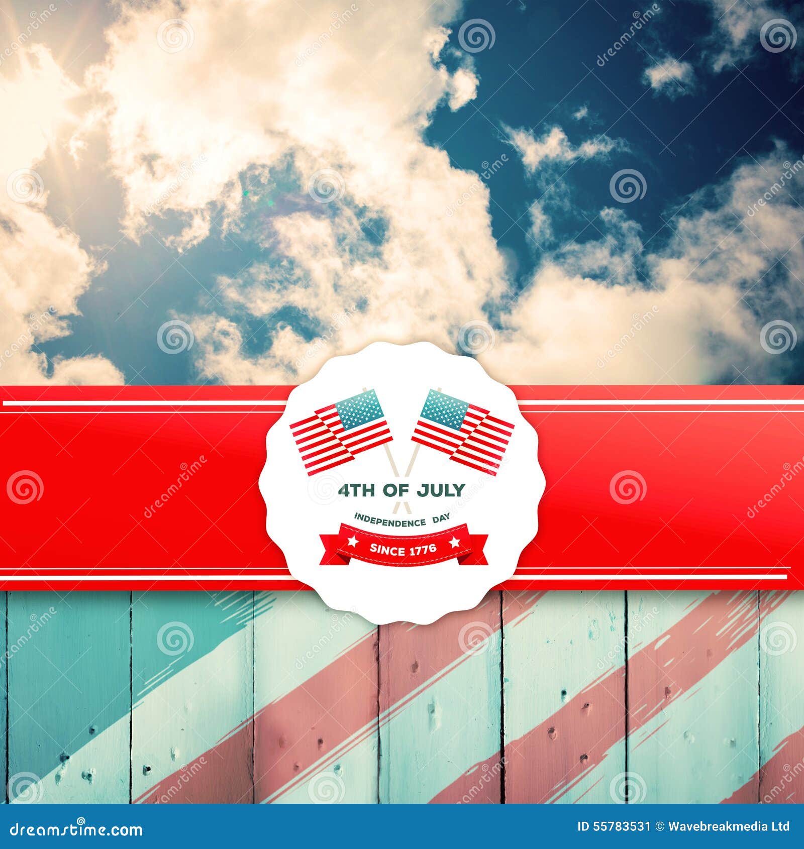 Composite Image of Independence Day Graphic Stock Illustration ...