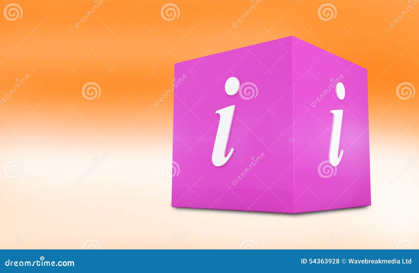 Composite Image of Info Cube Stock Illustration - Illustration of ...