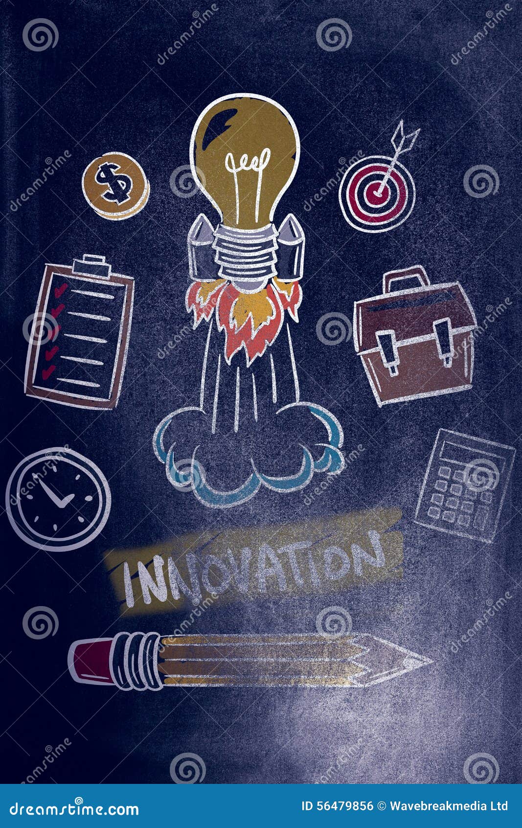 Composite Image of Innovation Doodle Stock Illustration - Illustration ...