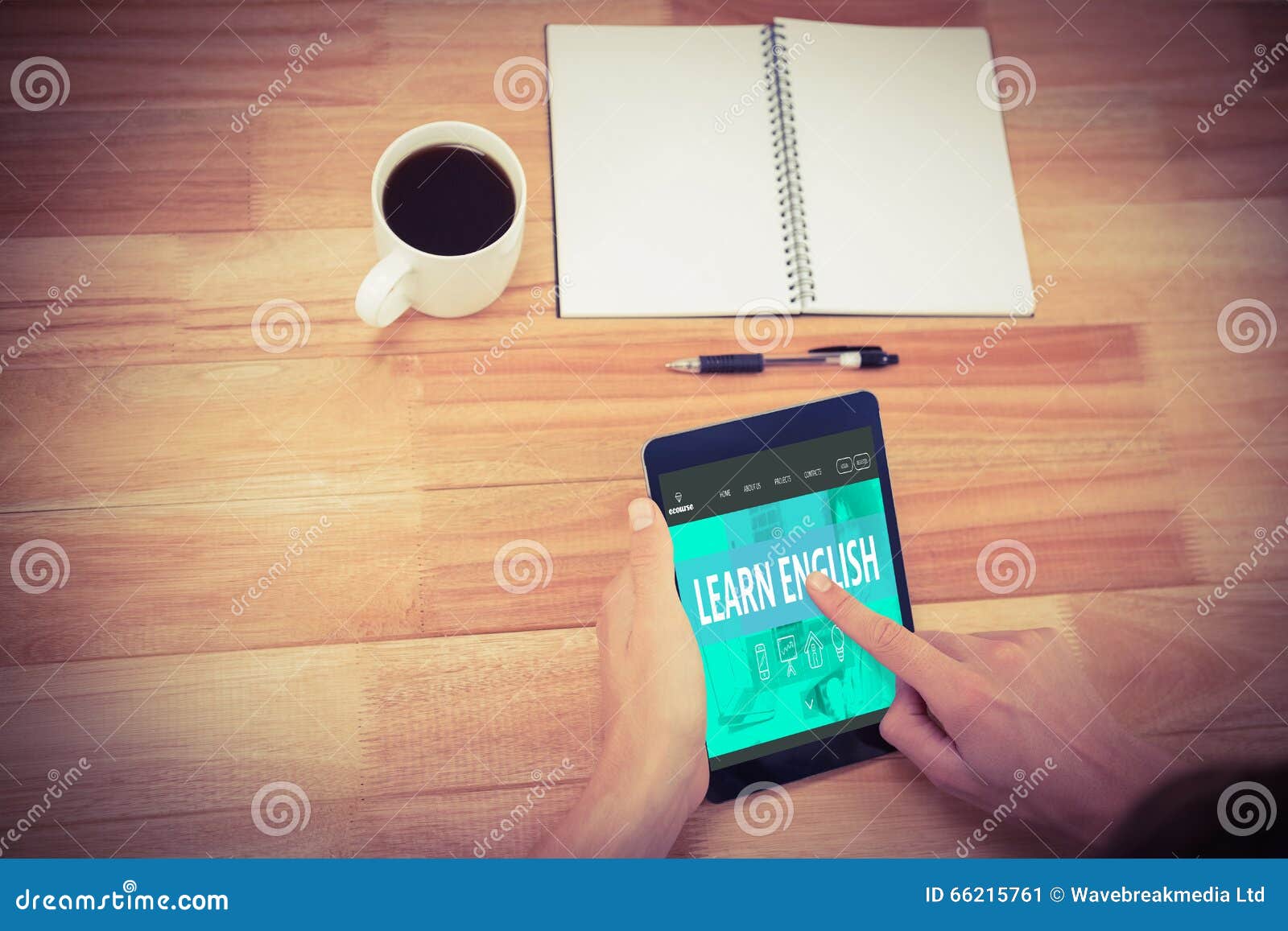 Composite Image of Learn English Interface Stock Image - Image of ...