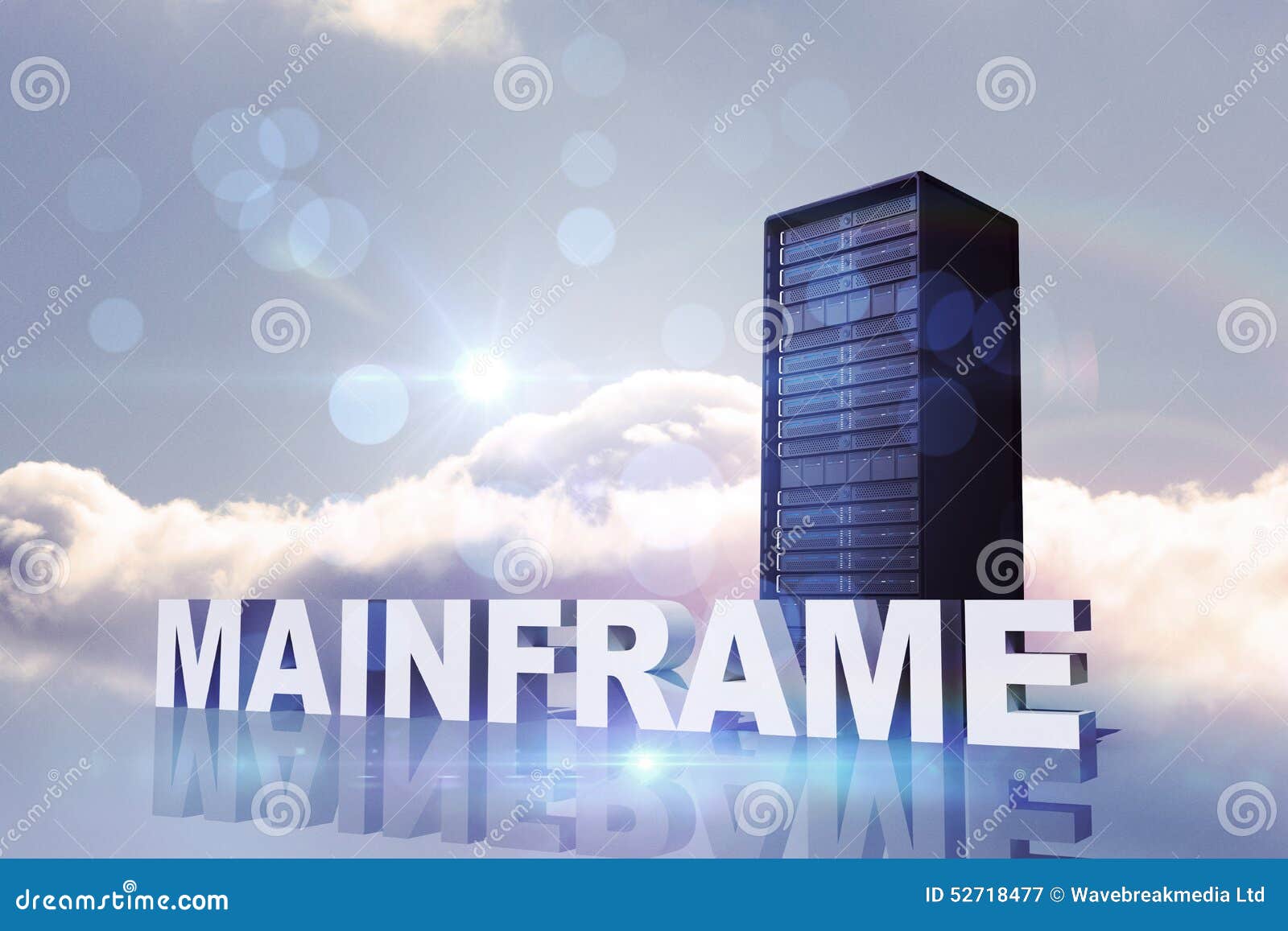 Composite Image of Mainframe Stock Illustration - Illustration of ...