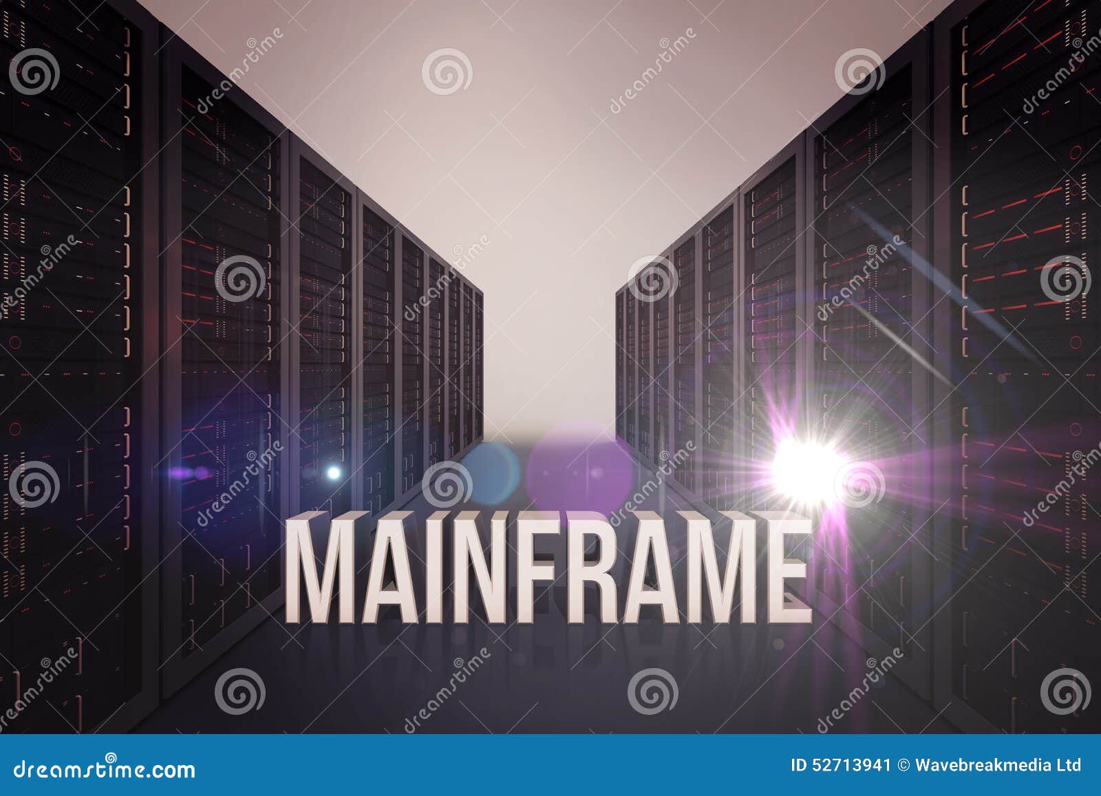 Composite Image of Mainframe Stock Illustration - Illustration of ...