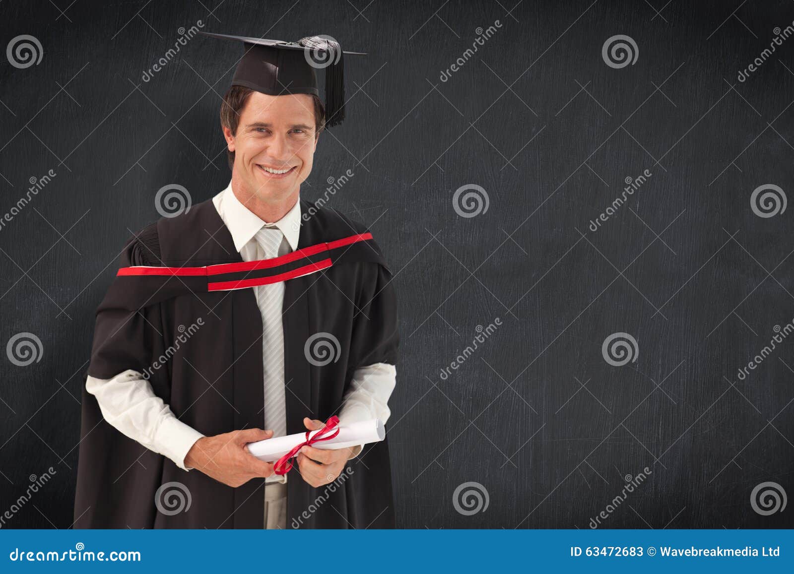 Composite Image of Man Graduating from University Stock Image - Image ...