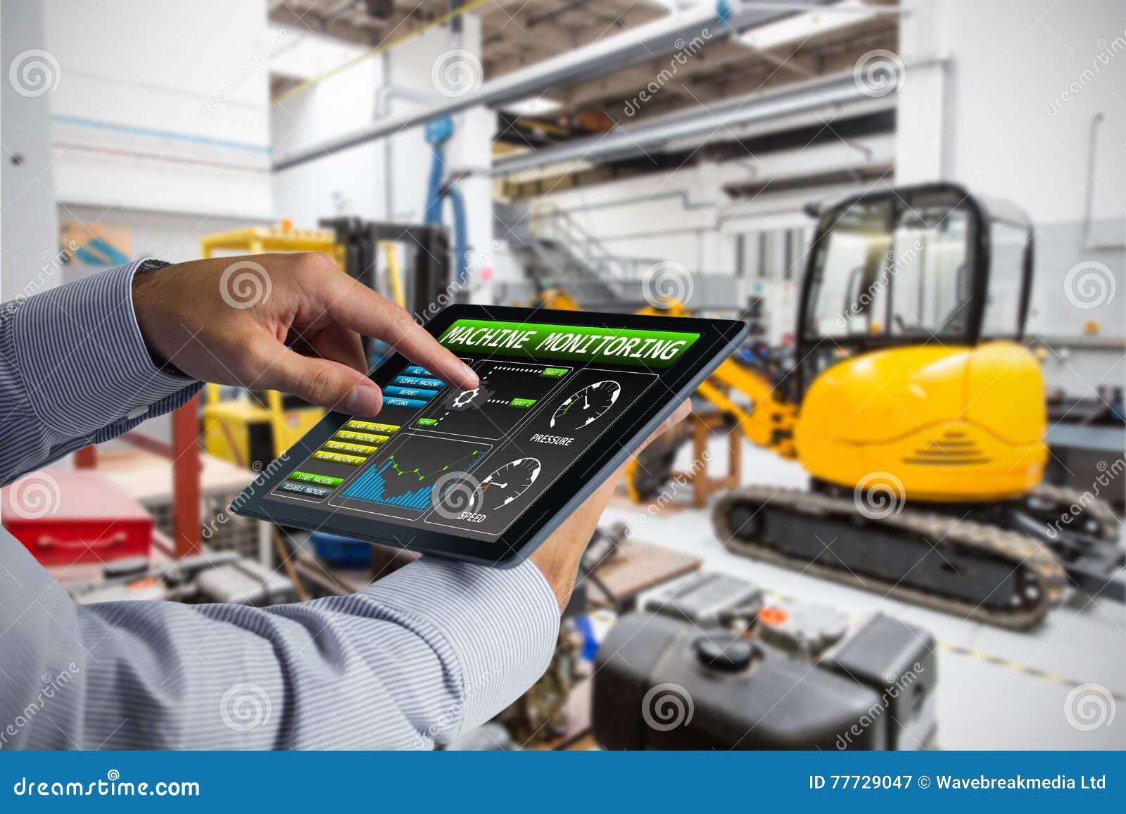 Composite Image of Man Using Tablet Pc Stock Image - Image of ...