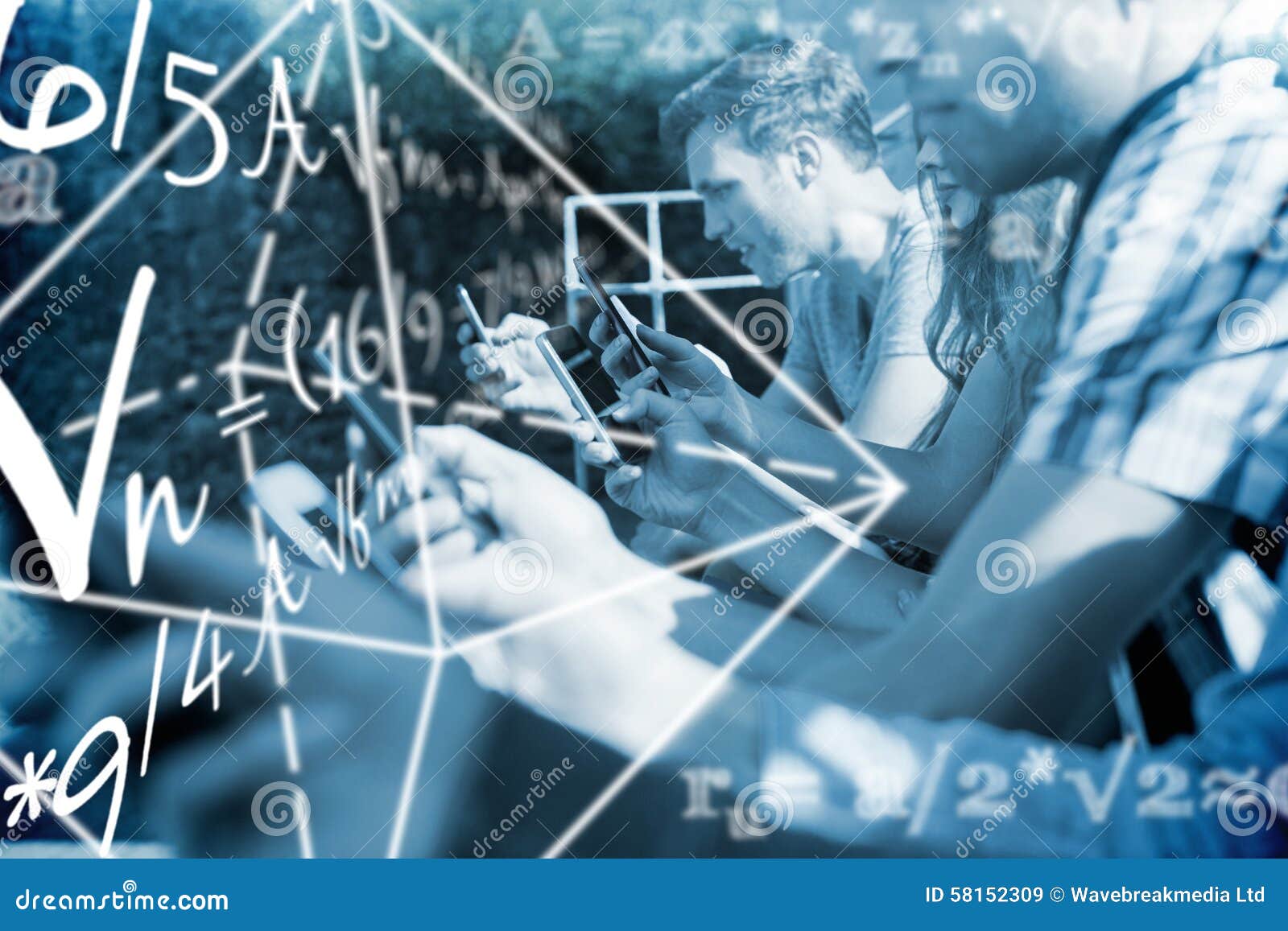 Composite Image of Math Problems Stock Image - Image of bright ...