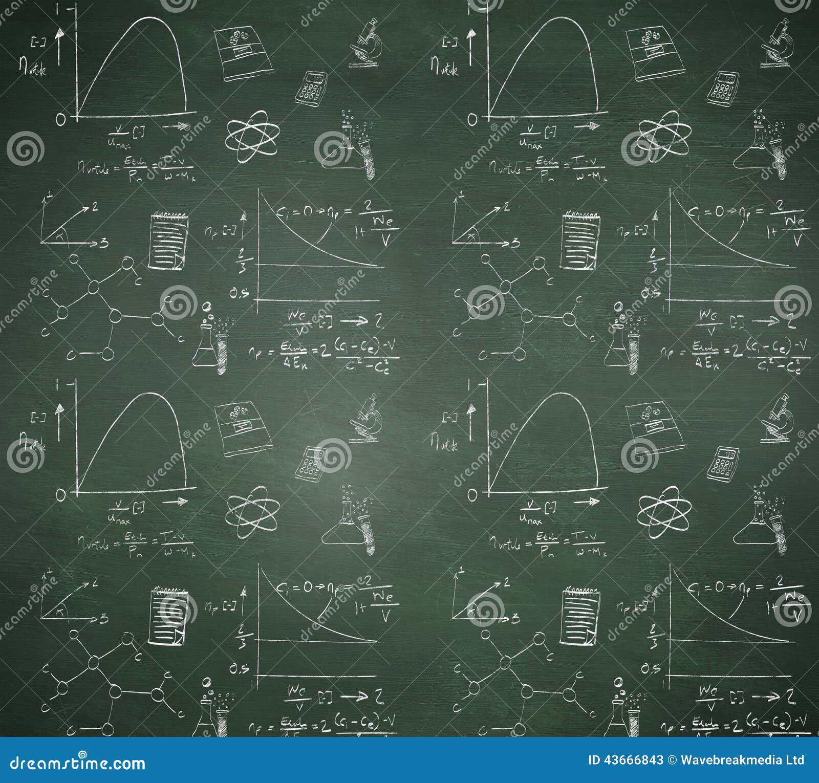 Composite Image of Math and Science Doodles Stock Illustration ...