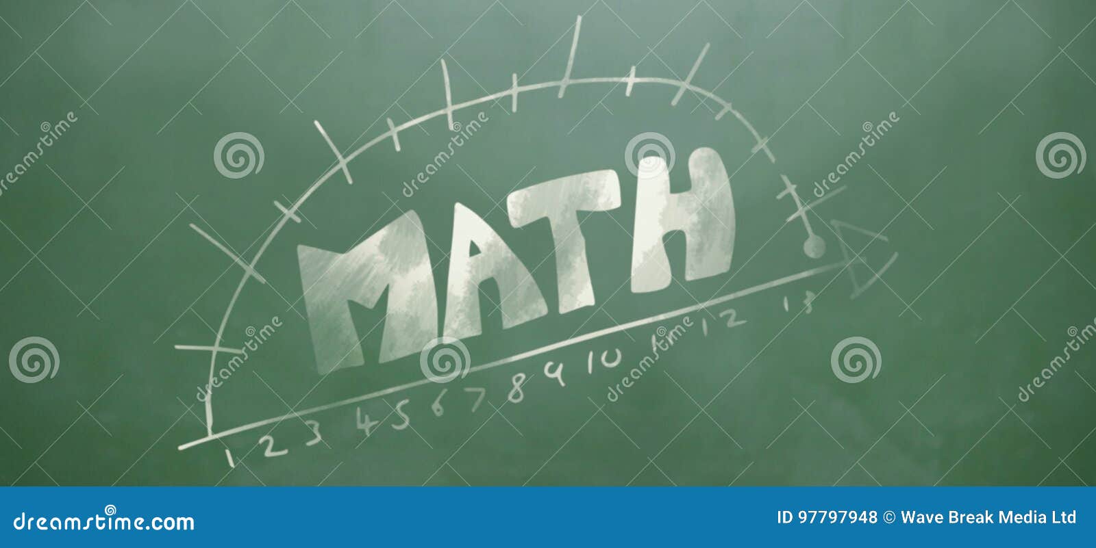 Composite Image of Math Text with Diagram and Numbers Stock ...