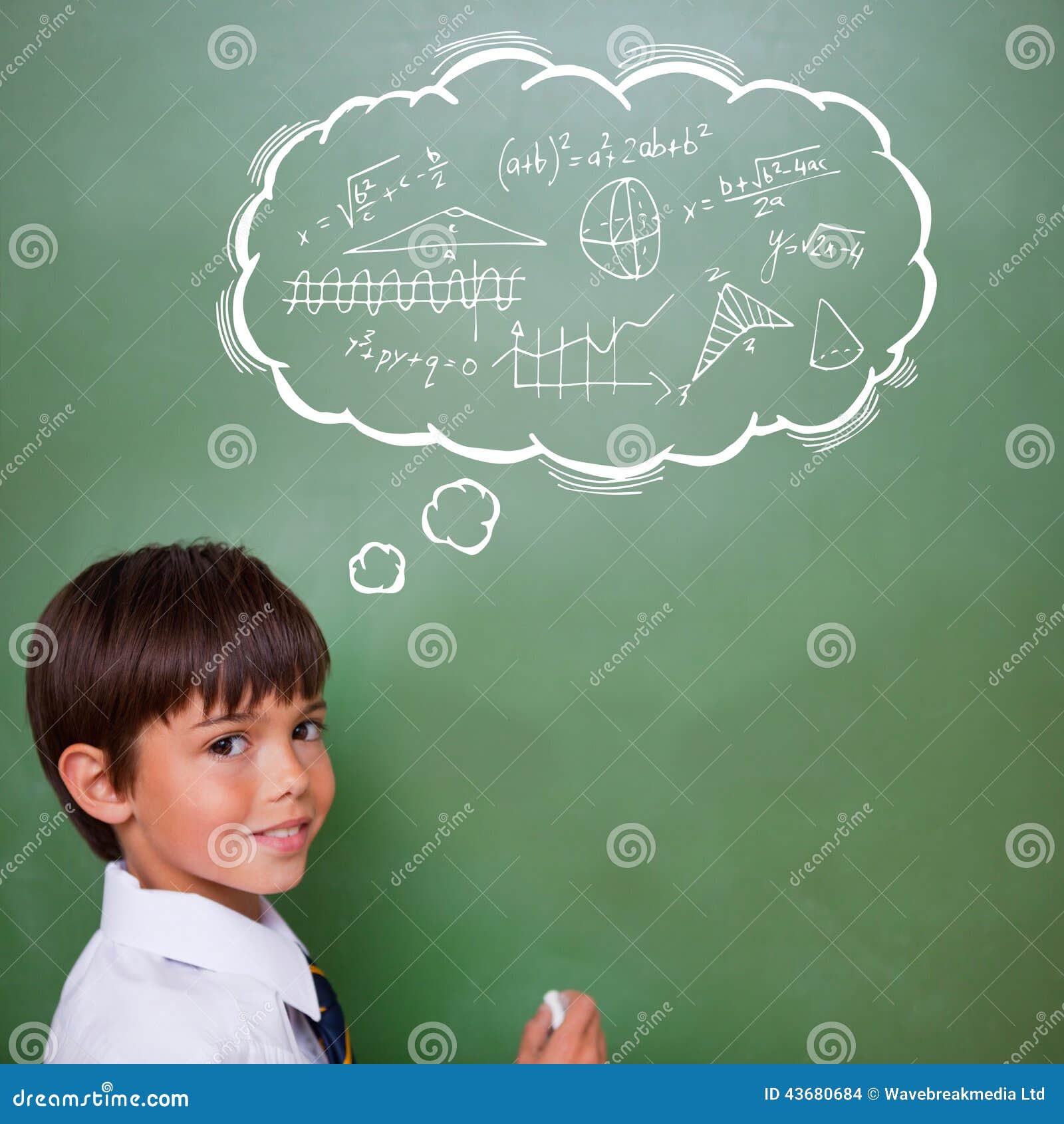 Composite Image of Math in Thought Bubble Stock Photo - Image of ...