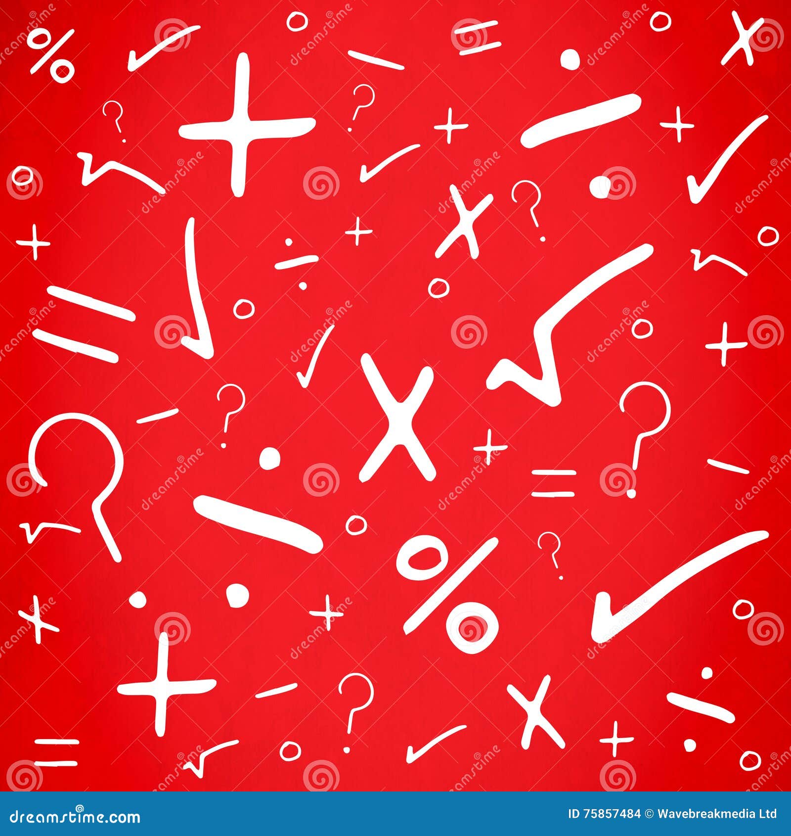 Maths Doodle. Hand Drawn Mathematics Formulas On Chalkboard For ...