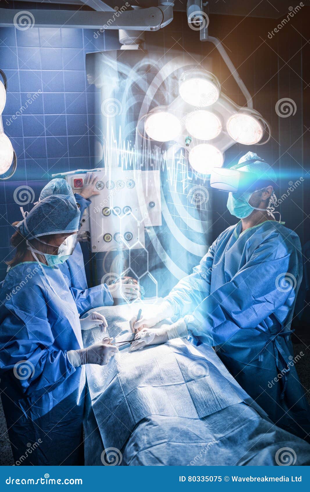 Composite Image of Medical Interface on Xray Stock Image - Image of ...