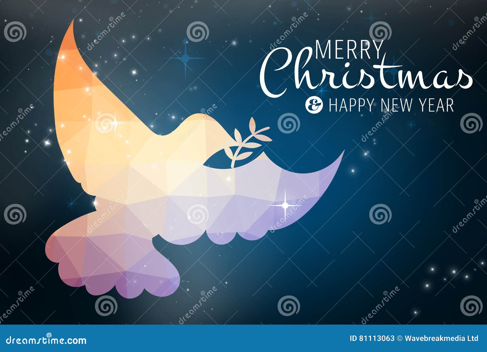 Composite Image of Merry Christmas Message Stock Illustration ...