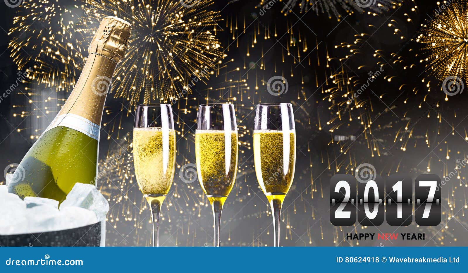 Composite Image of 2017 Message Stock Photo - Image of drink, alcohol ...