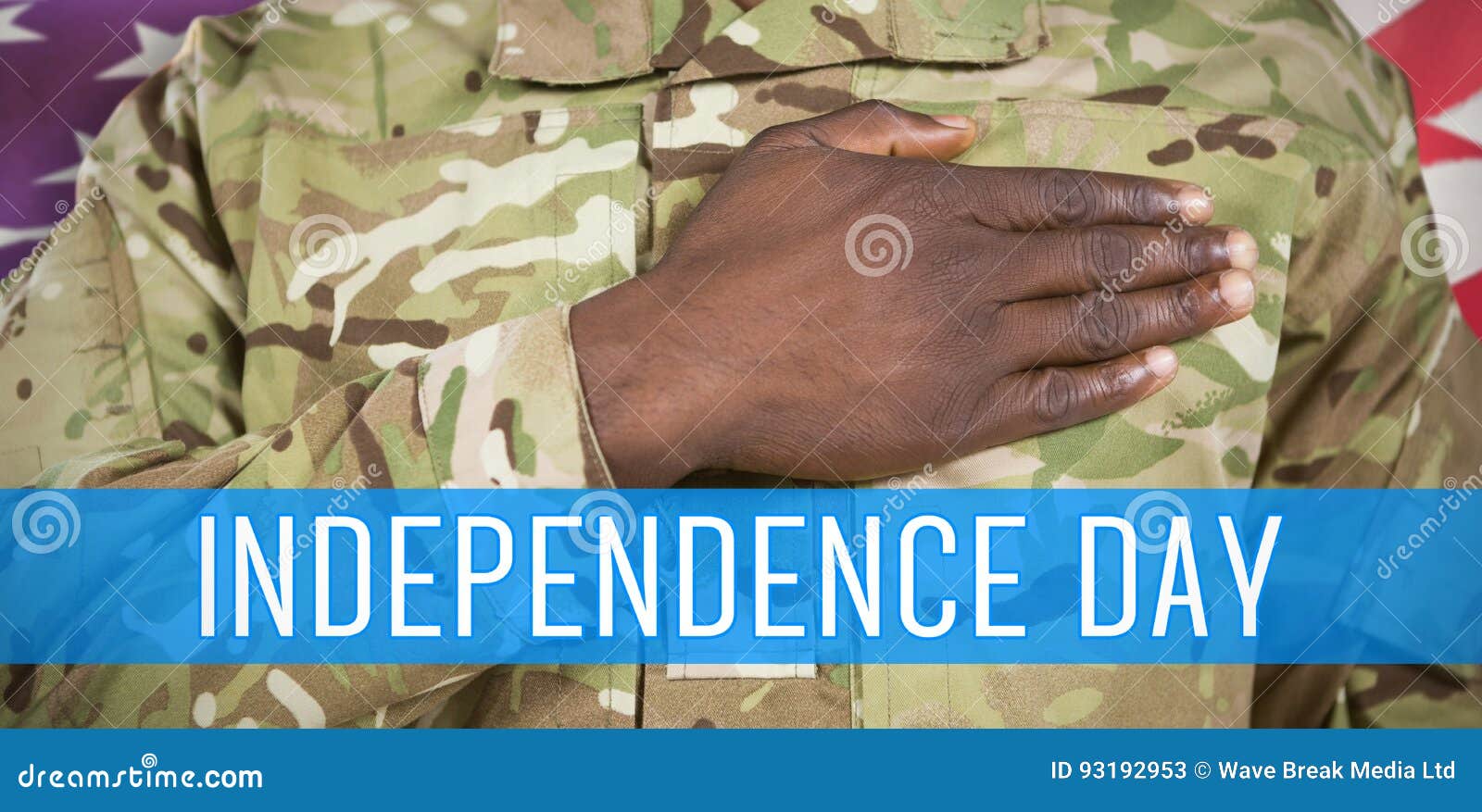 Composite Image of Mid Section of Soldier Taking Oath Stock Image ...