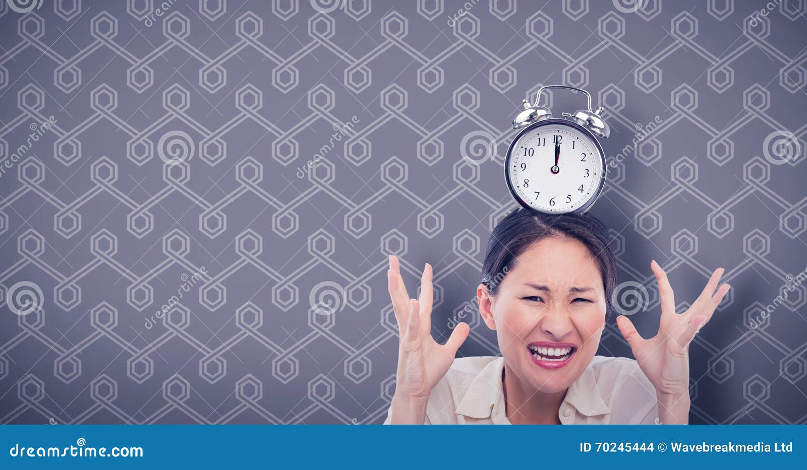 Composite Image of Midnight Time on Clock Stock Photo - Image of career ...