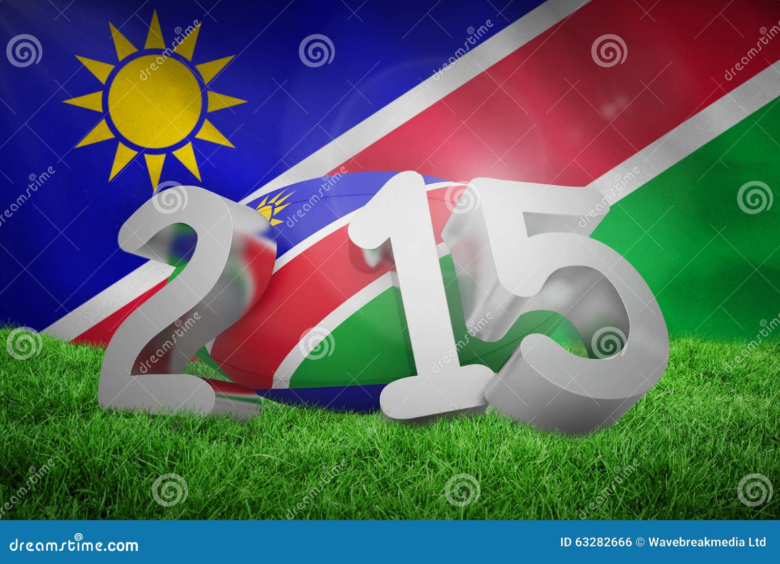 Composite Image of Namibia Rugby 2015 Message Stock Illustration ...