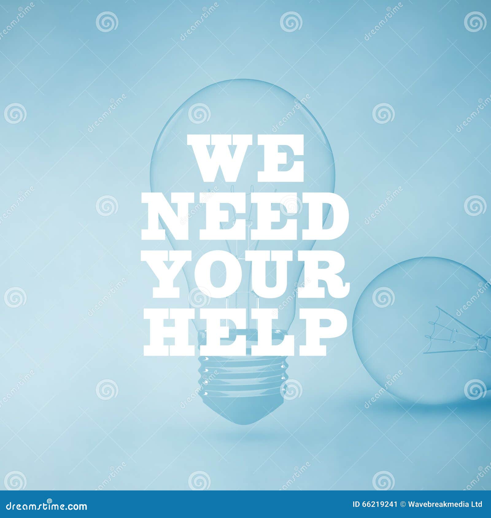 Composite Image of we Need Your Help Stock Illustration - Illustration ...